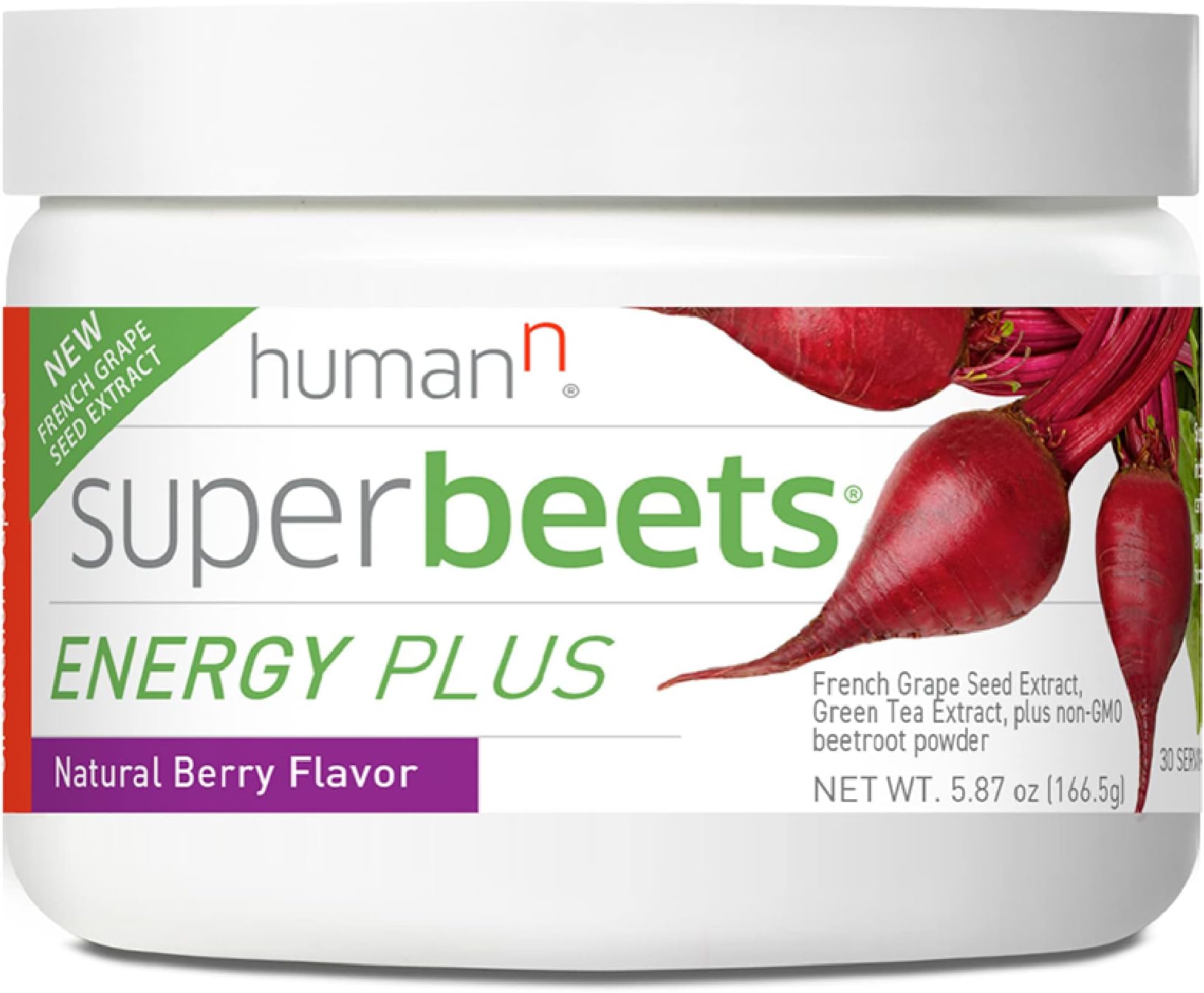 Amazon.com: HumanN SuperBeets Energy Plus with Grape Seed Extract ...