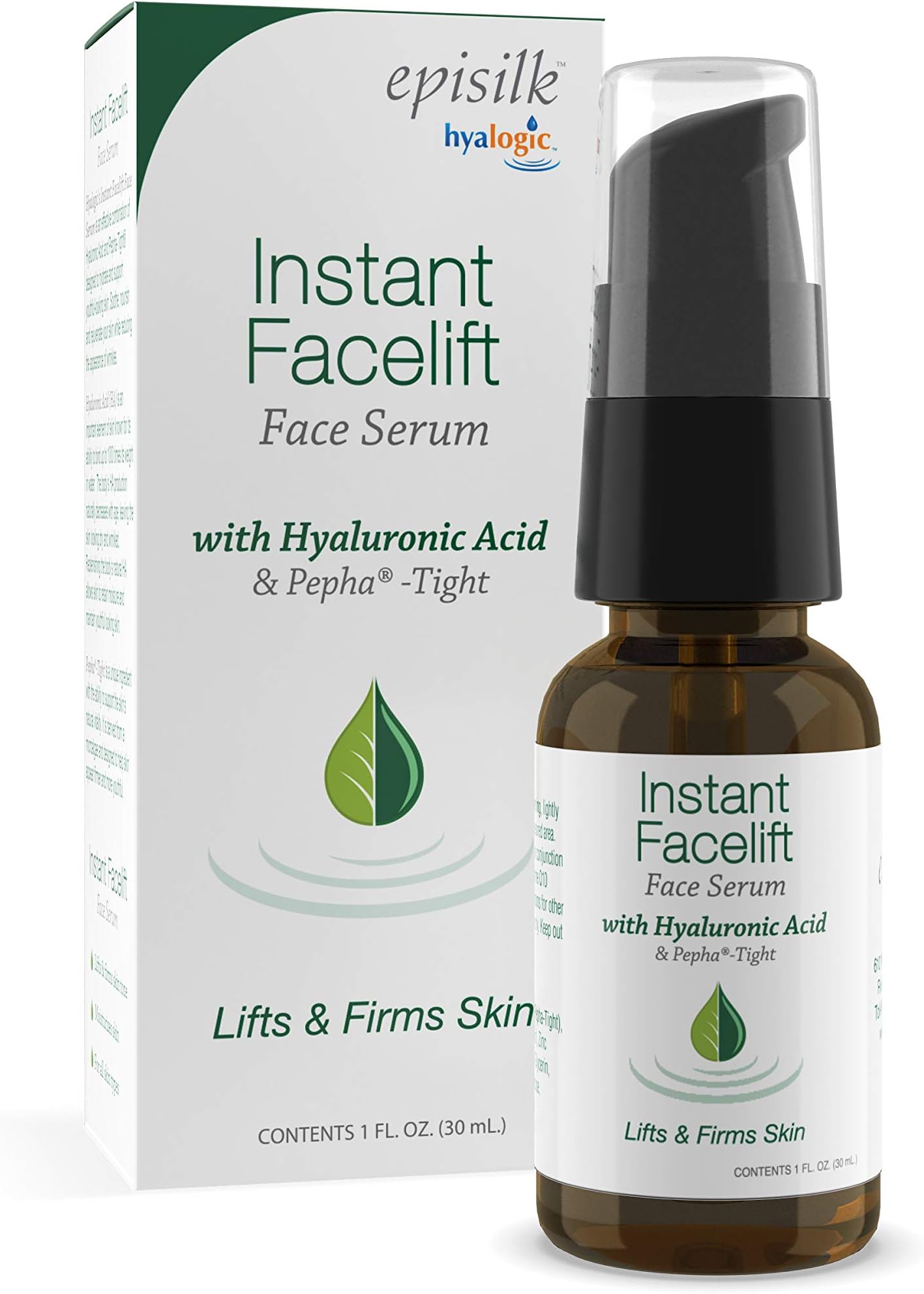 Amazon.com: Hyalogic Instant Facelift Serum w/Hyaluronic Acid & Pepha ...