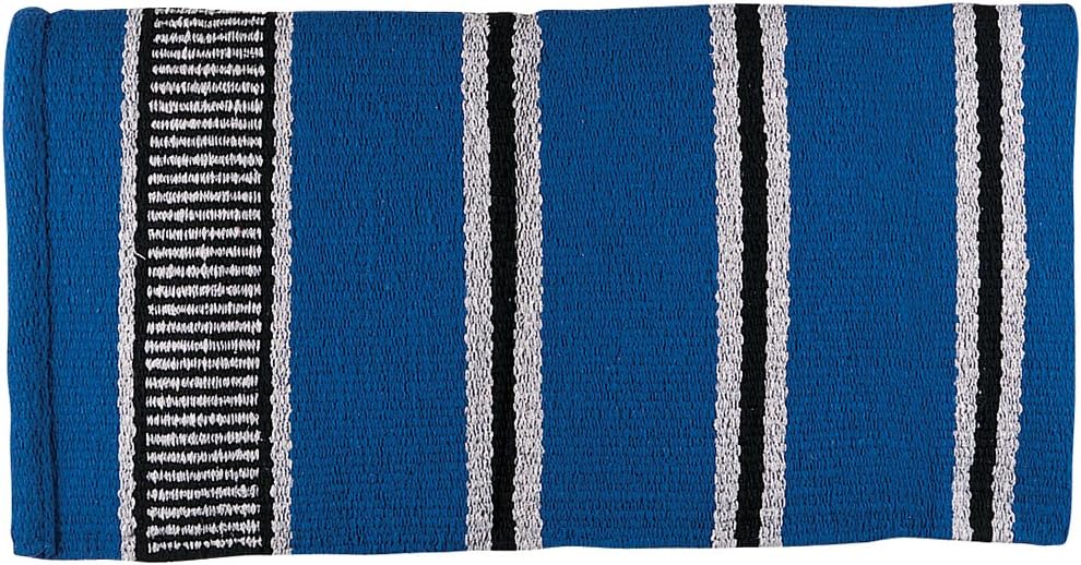 Weaver Leather Double Weave Saddle Blanket Blue/Gray/Black