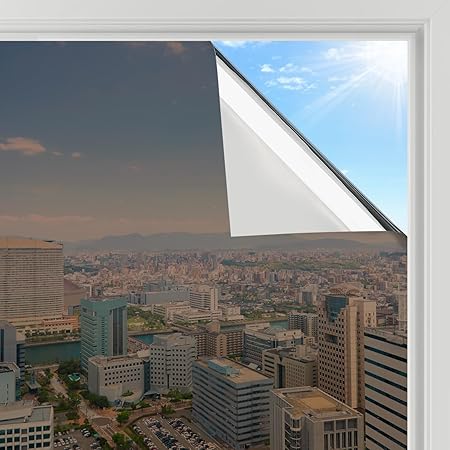 rabbitgoo Heat Reflective Window Film Privacy Film for Glass Windows ...