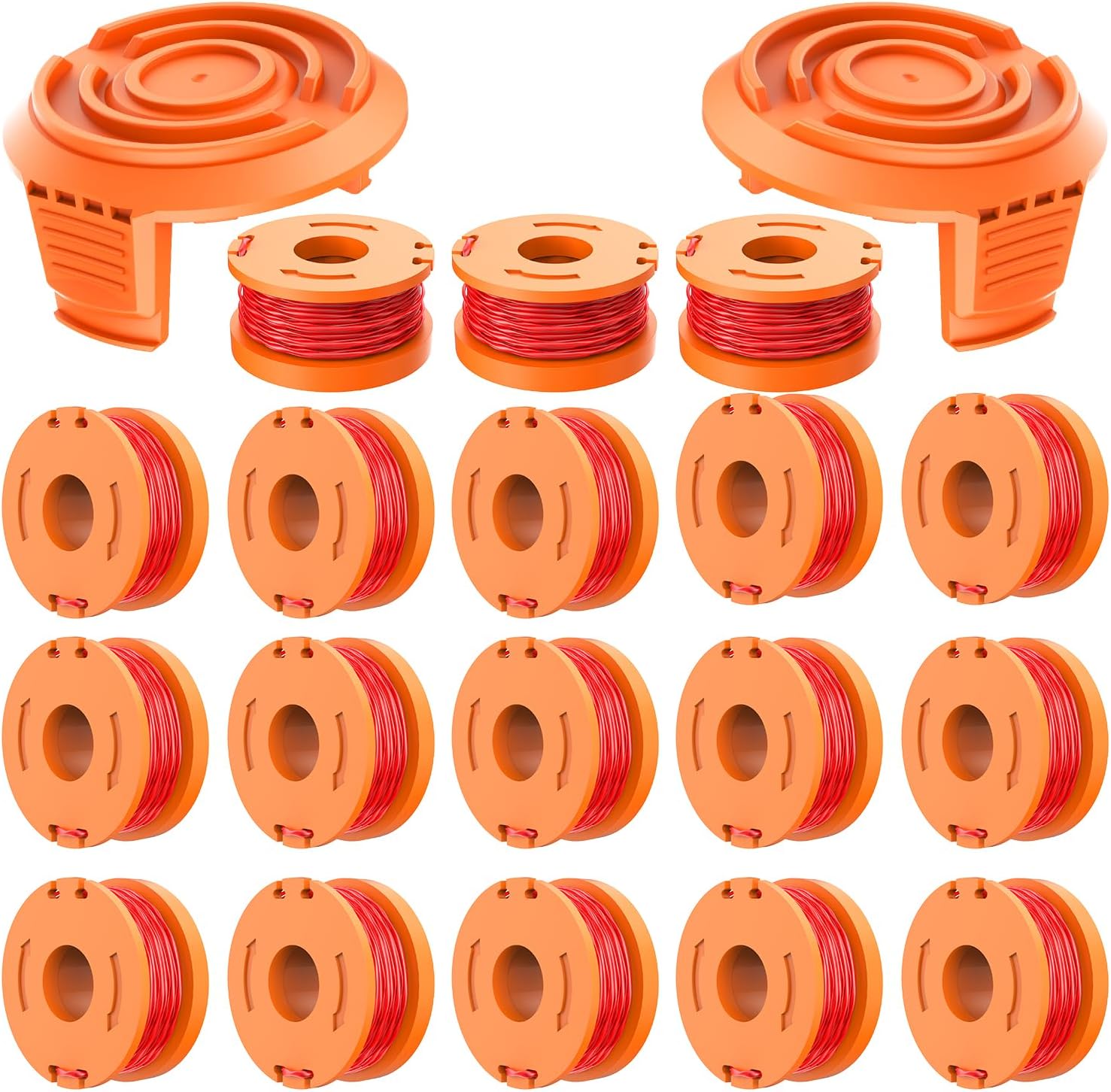 Amazon.com : YAPEEN 20 Pack WA0010 Replacement Trimmer Line Spool, for Worx Trimmer line spools ...
