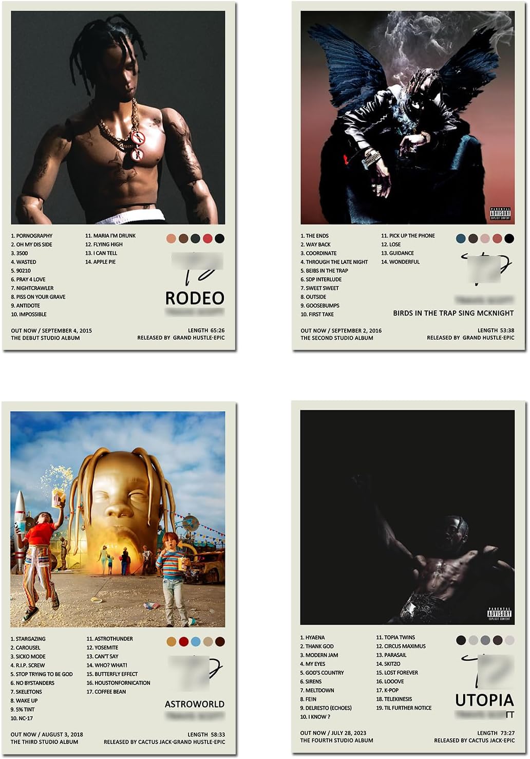 Amazon.com: Kanye West Posters Art Prints Music Album Cover Poster ...