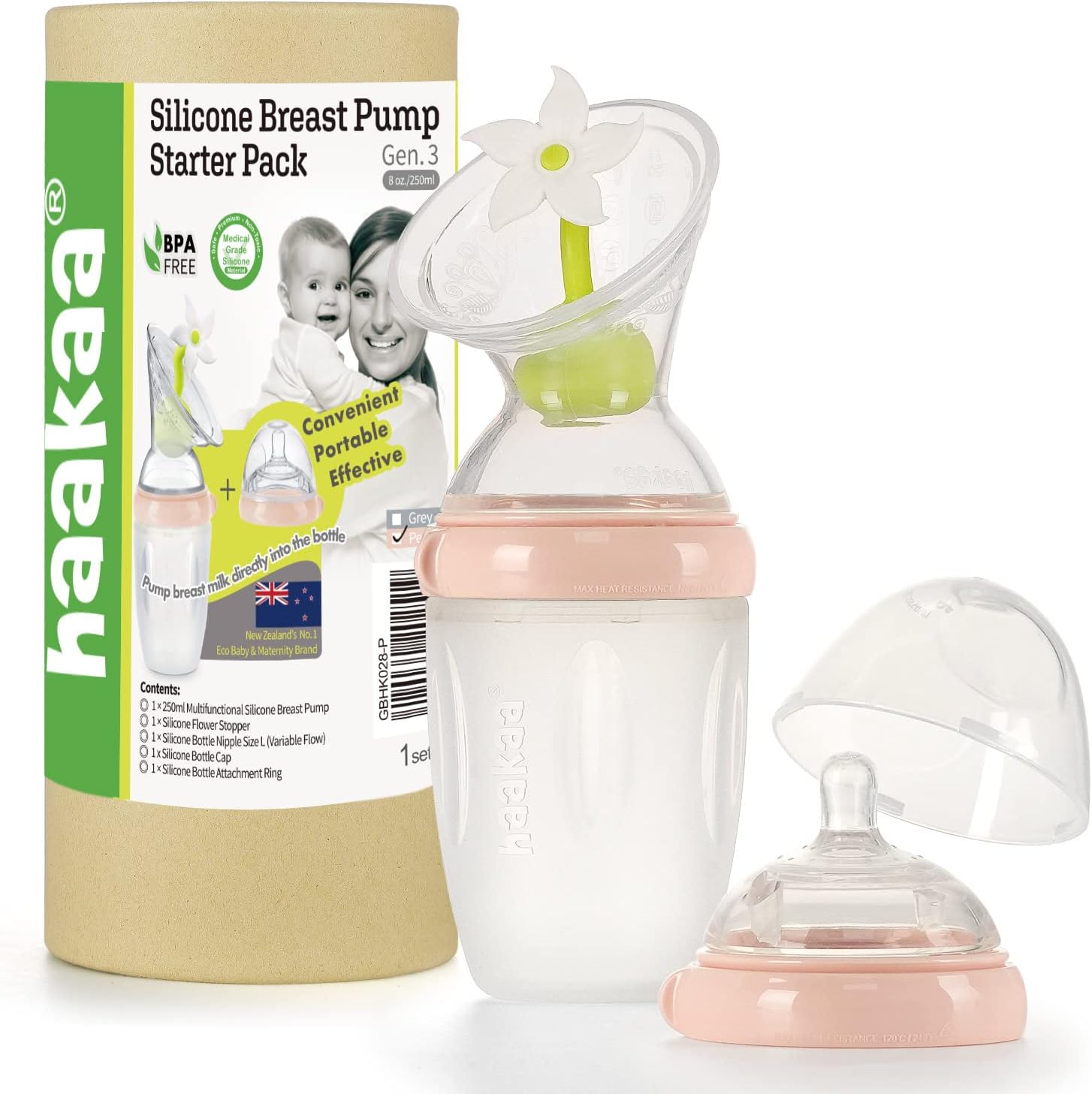 Amazon.com : haakaa Gen. 3 Manual Breast Pump with Flower Stopper ...