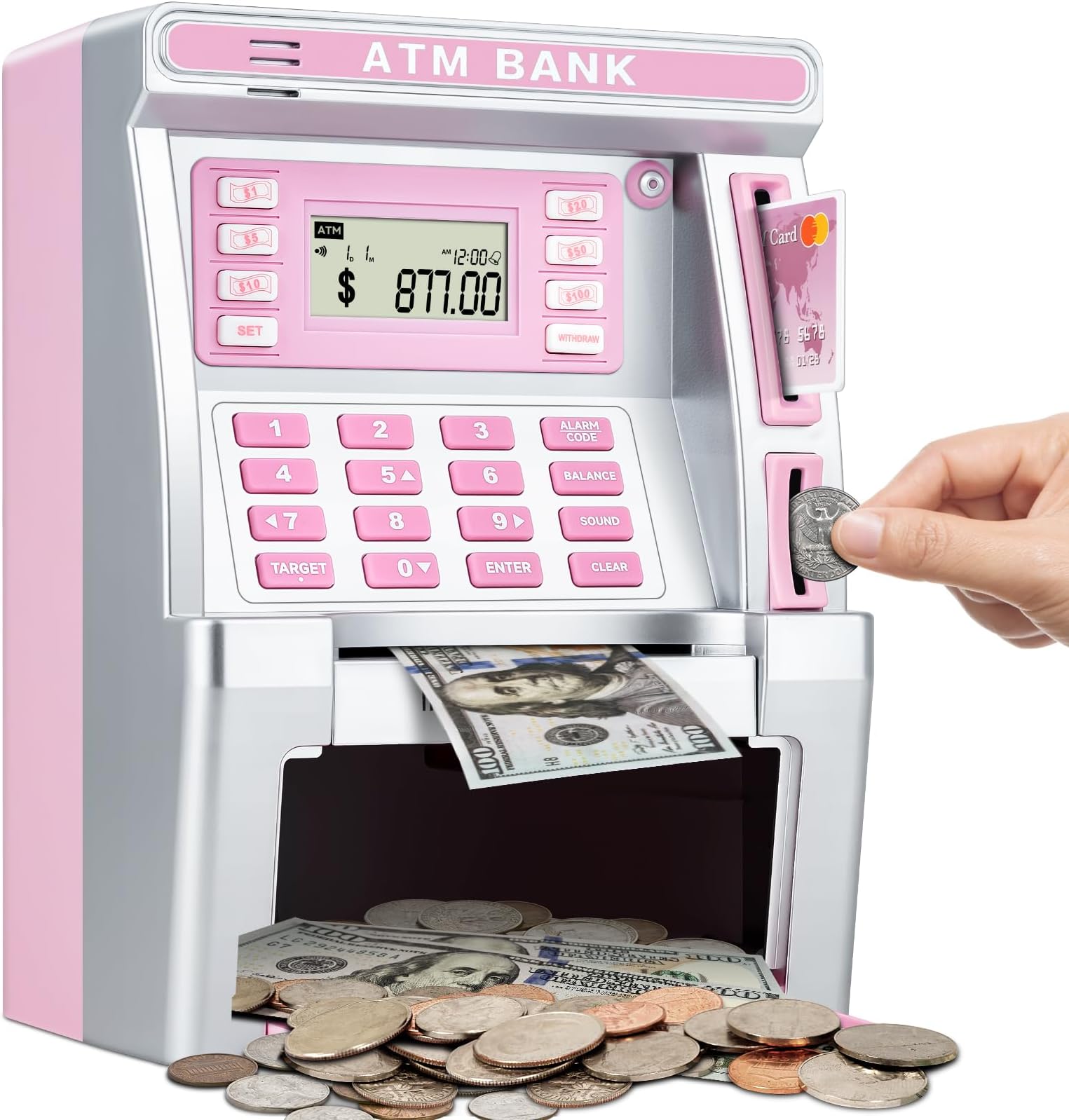 Amazon.com : Toy Talking ATM Bank ATM Machine Savings Bank for Kids ...