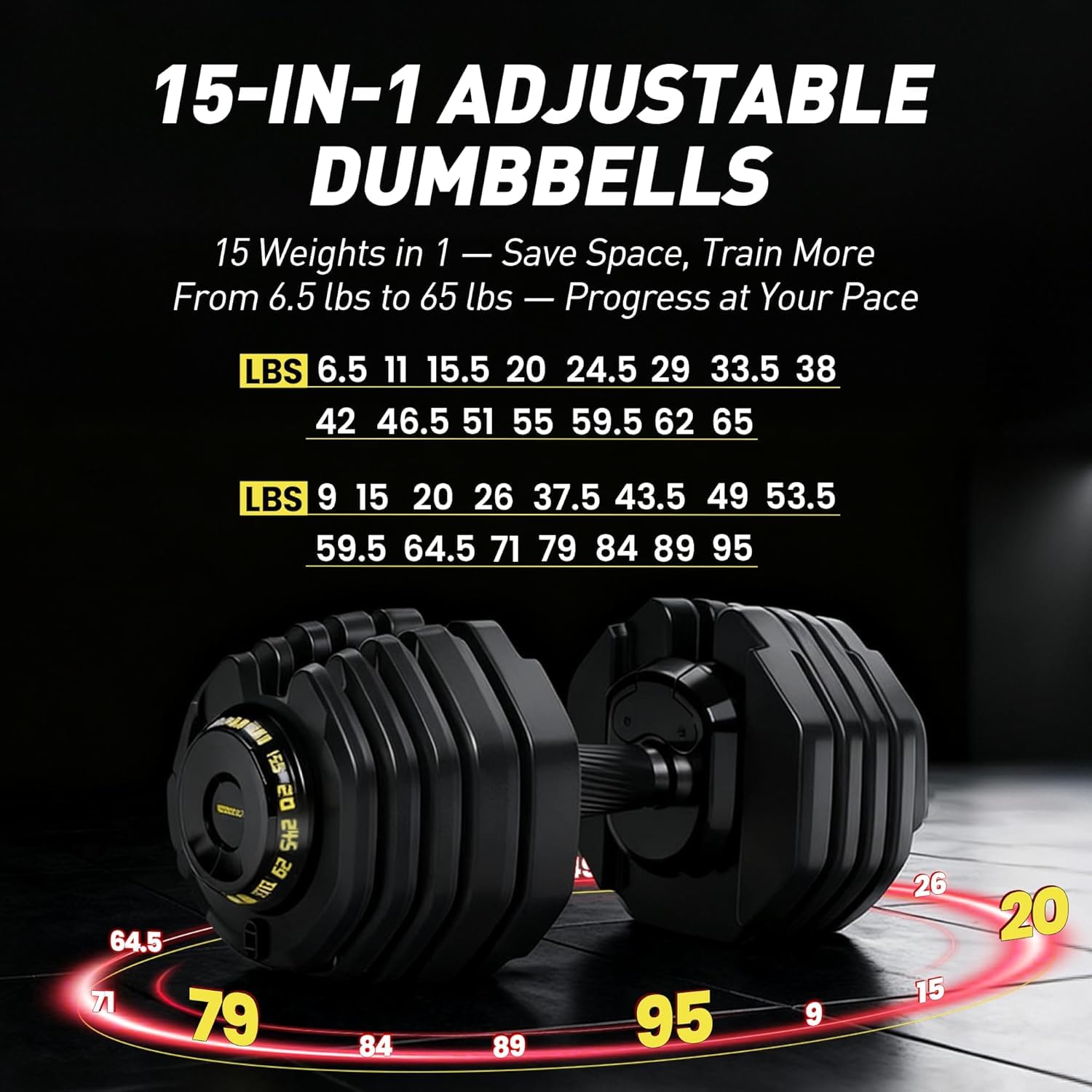 Adjustable Dumbbell Set Review: Fast-Adjust 15-in-1 for Full Body Workouts