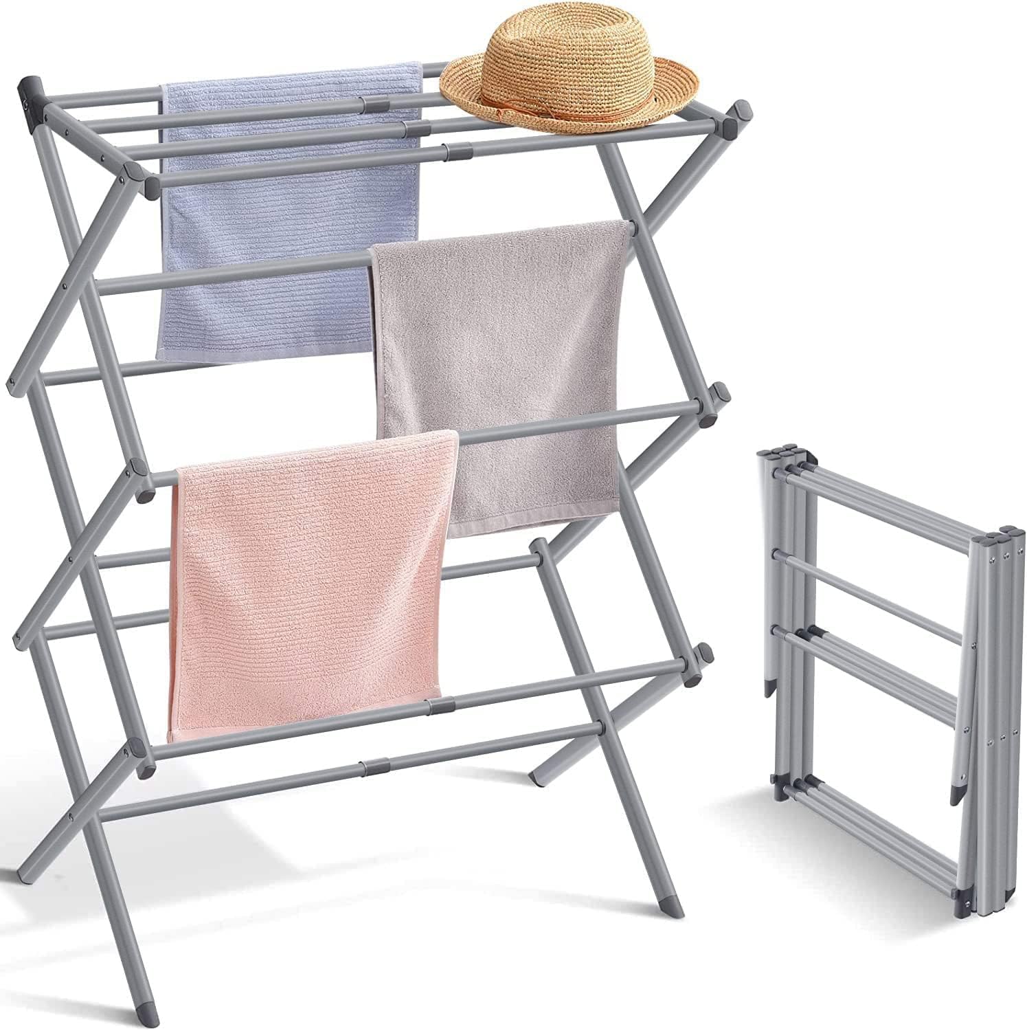 Clothes Drying Stand - Expandable & Foldable Clothes Rack for Air ...