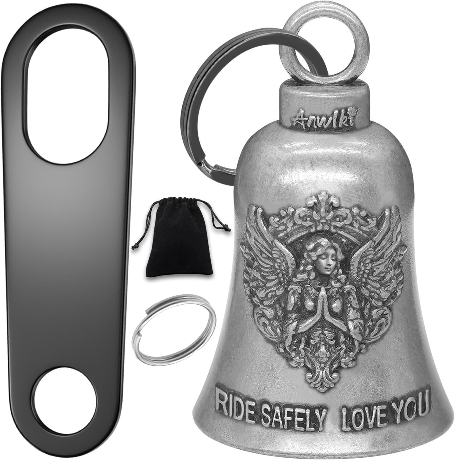 BBTO Guardian Bell Motorcycle Gremlin Bell for Motorbike Metal Biker ...