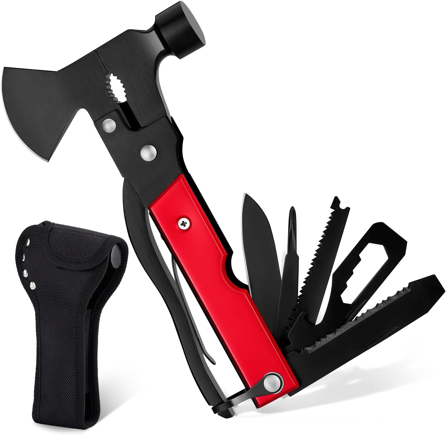TACTIMAN Multitool Hatchet Axe Stainless Steel Camping Hiking Survival ...