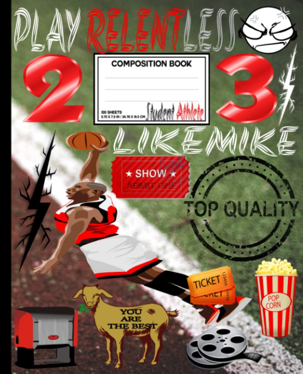 Student Athlete Basketball Composition Book: Notebook Journal for ...