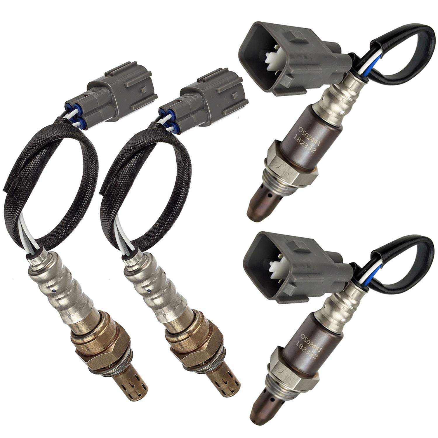 Amazon.com: Maxfavor 2Pcs Upstream And 2Pcs Downstream Oxygen O2 Sensor ...