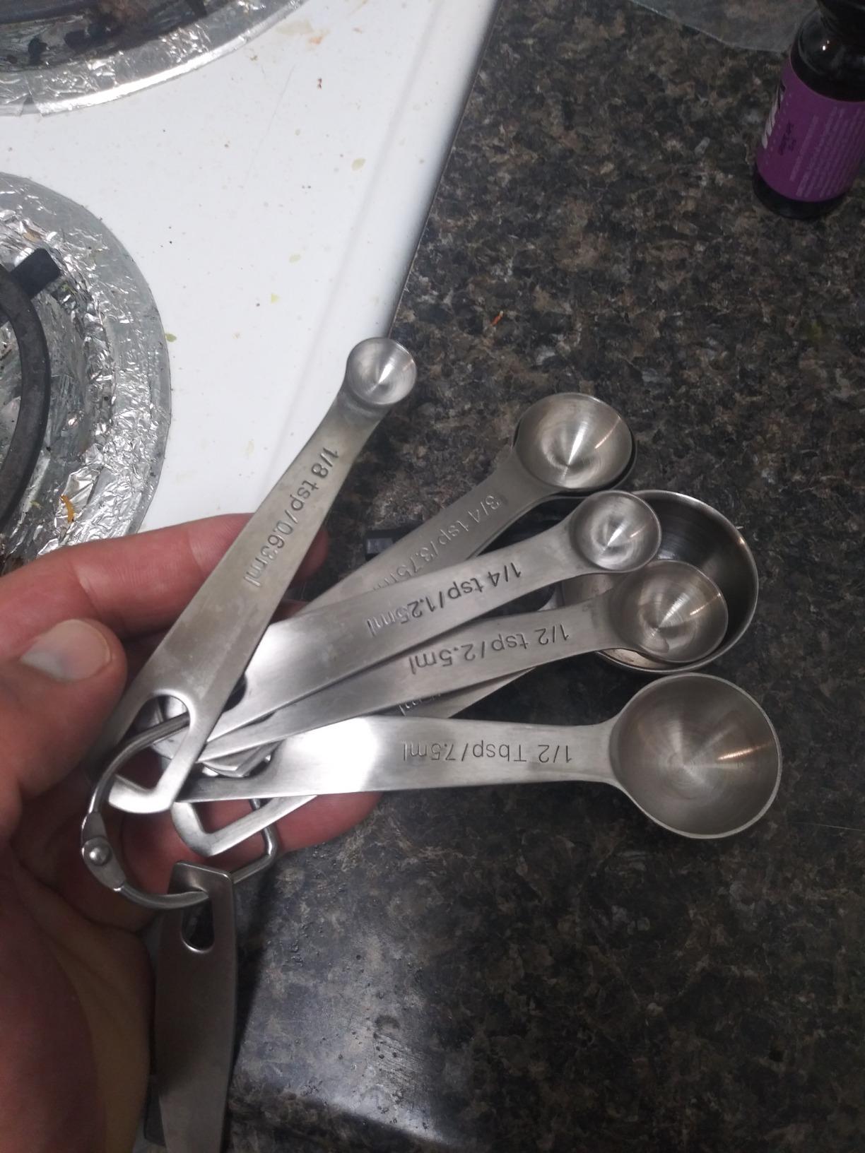 Amazon.com: Stainless Steel Measuring Cups and Measuring Spoons Set ...