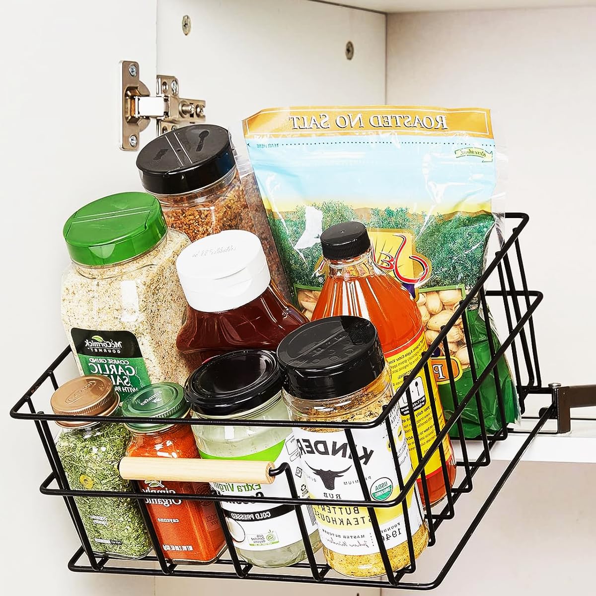 Amazon.com: Longiteeyi Upgrade Pull Down Kitchen Cabinet Organizer ...