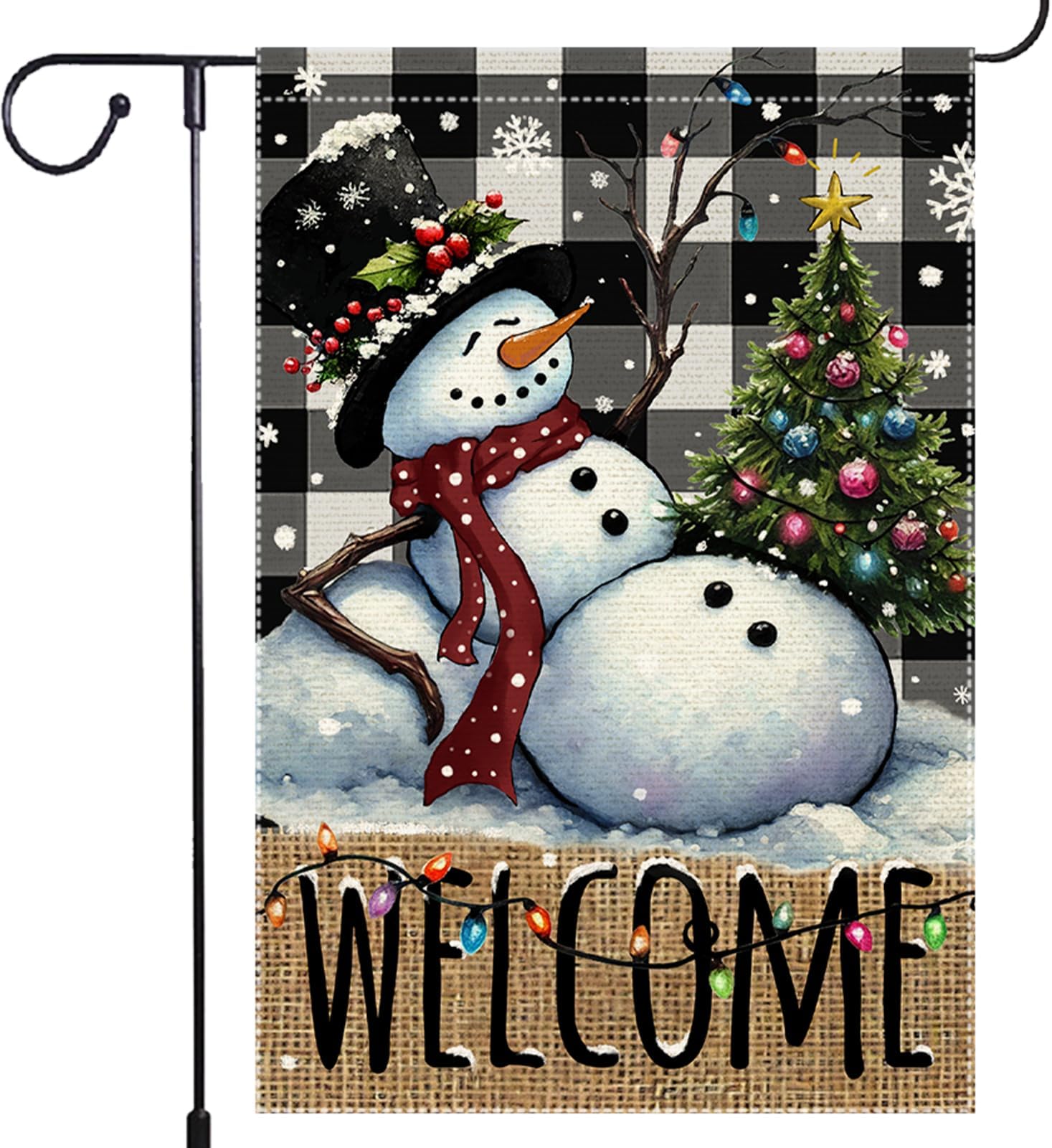 Amazon.com : Breeze Art Studio M Home Sweet Home Black & White Check ...