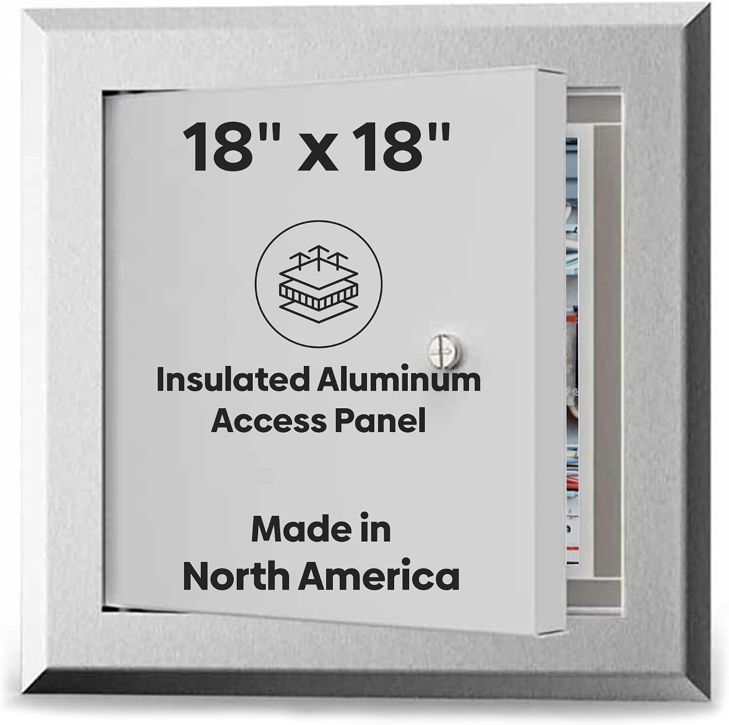 Amazon.com : Best 18” x 18” Insulated Aluminum Access Door, Lightweight ...