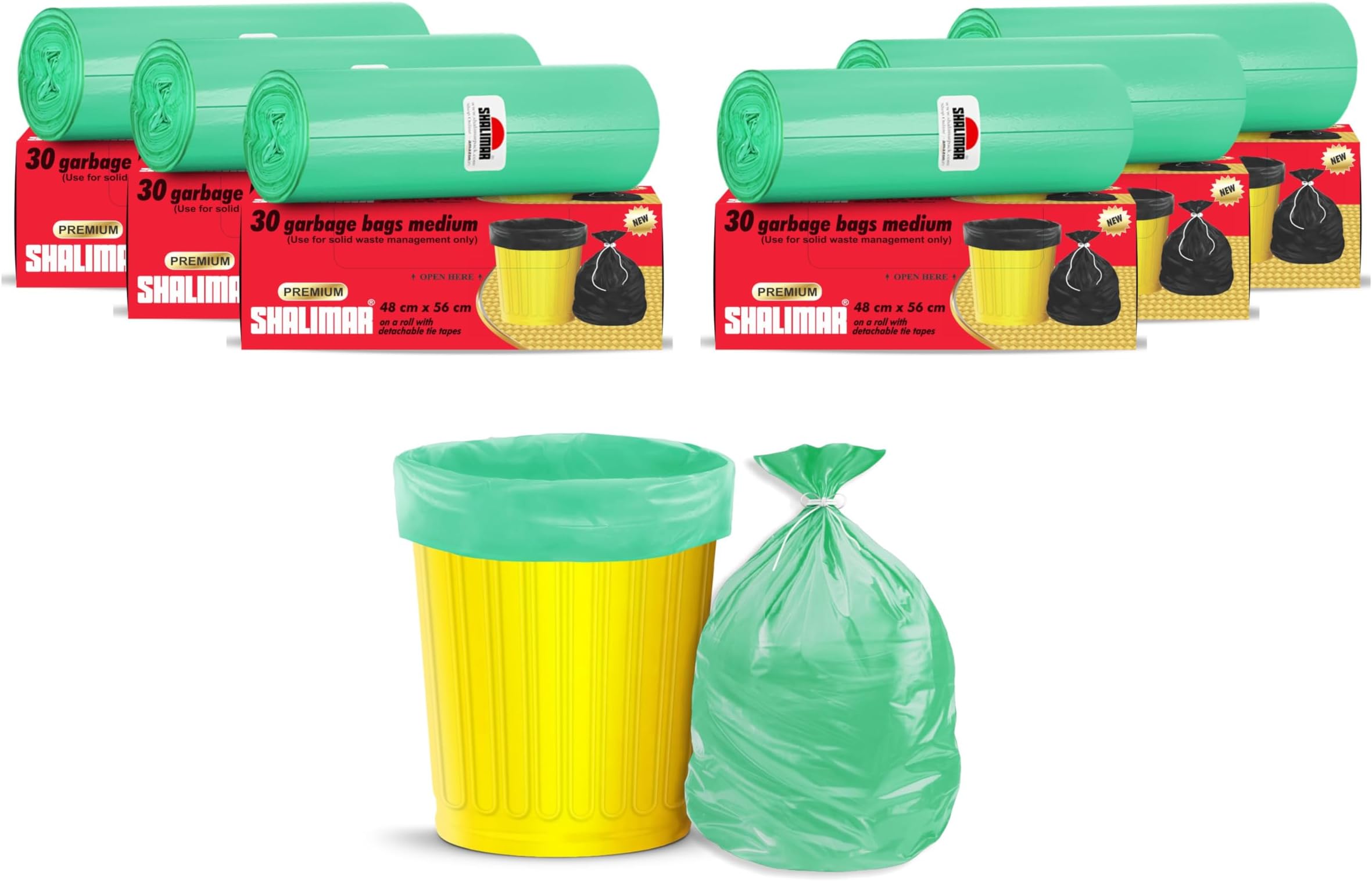Newtone Premium Garbage Bags Medium Size 19x21 Inches|180 Bags (Pack of ...