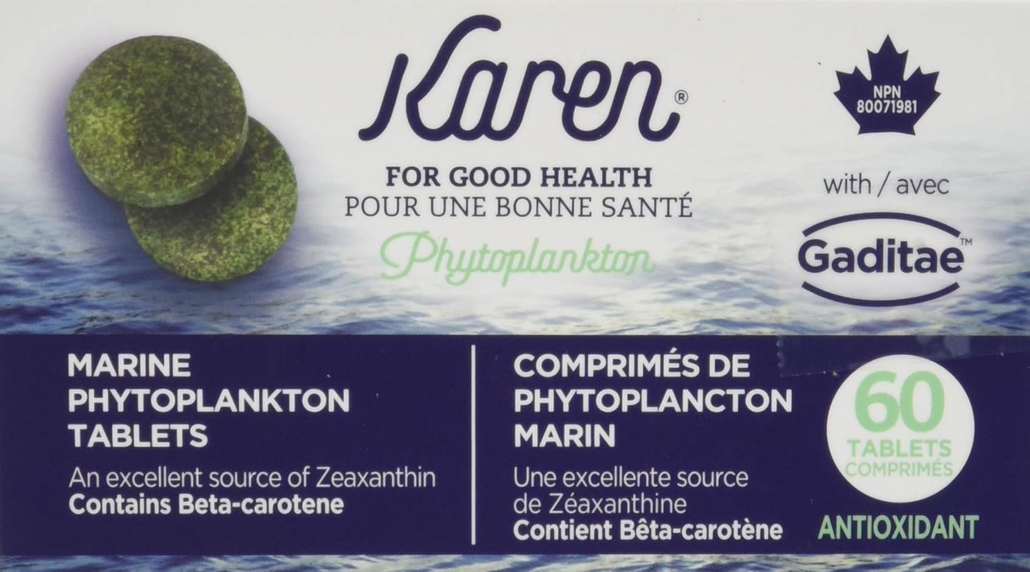 Karen phytoplankton tablets, 60 Count : Amazon.ca: Health & Personal Care