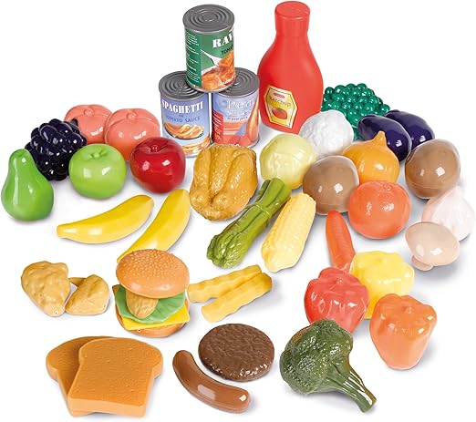 Casdon Play Food Set | 44 Piece Play Food Set For Children Aged 3 ...