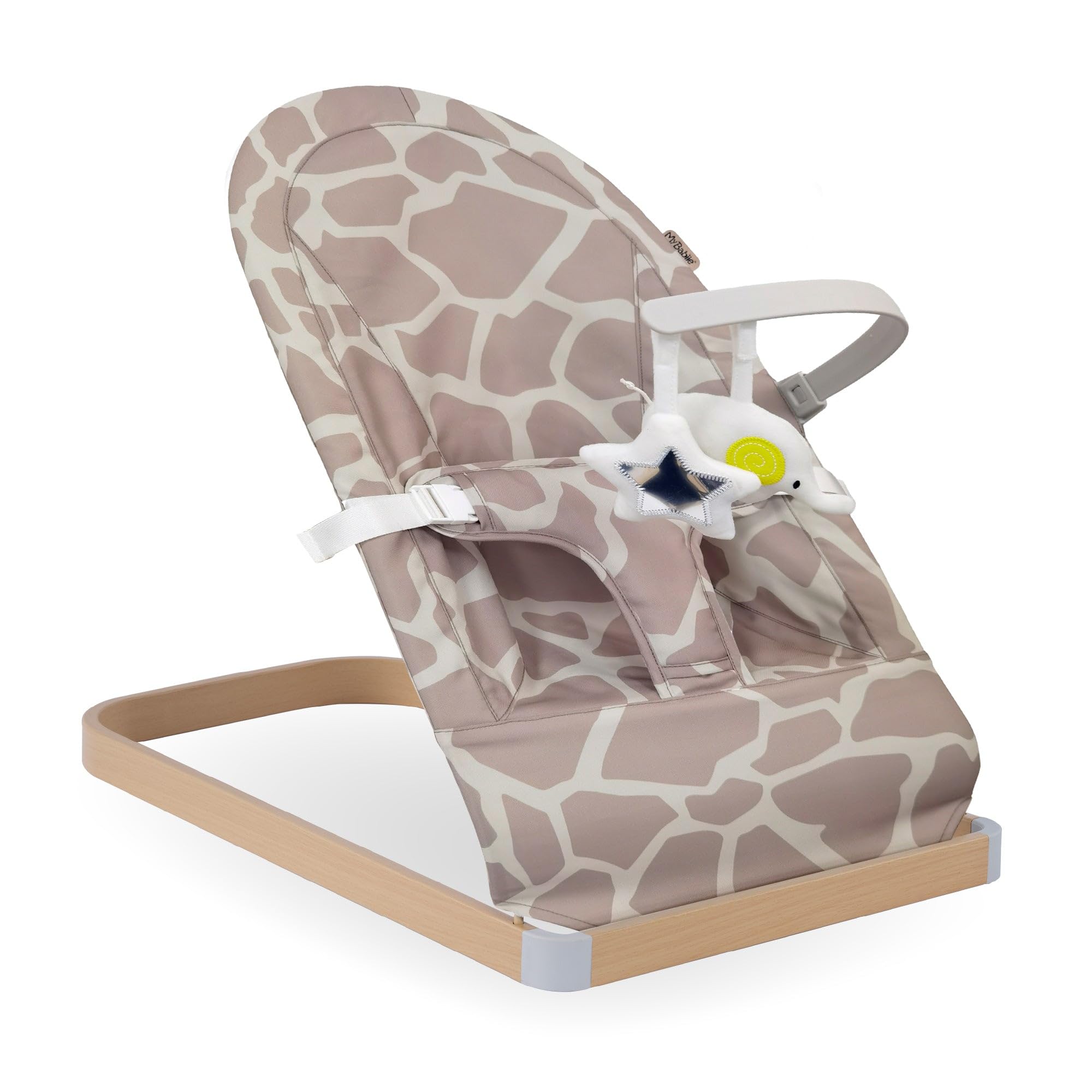 My Babiie Baby Bouncer with Toy Bar – Newborn Ergonomic Bouncer Chair ...