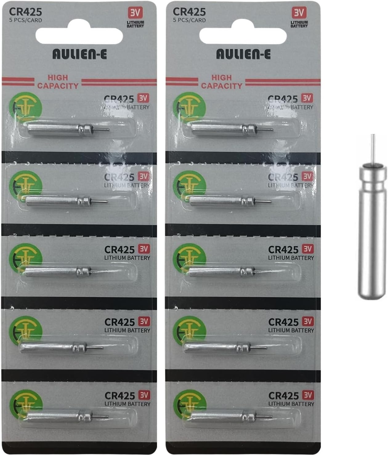 Amazon.com: Aulien-E CR425 BR425 425 Lithium Pin Type Cell 3V Lithium Batteries for Fishing ...