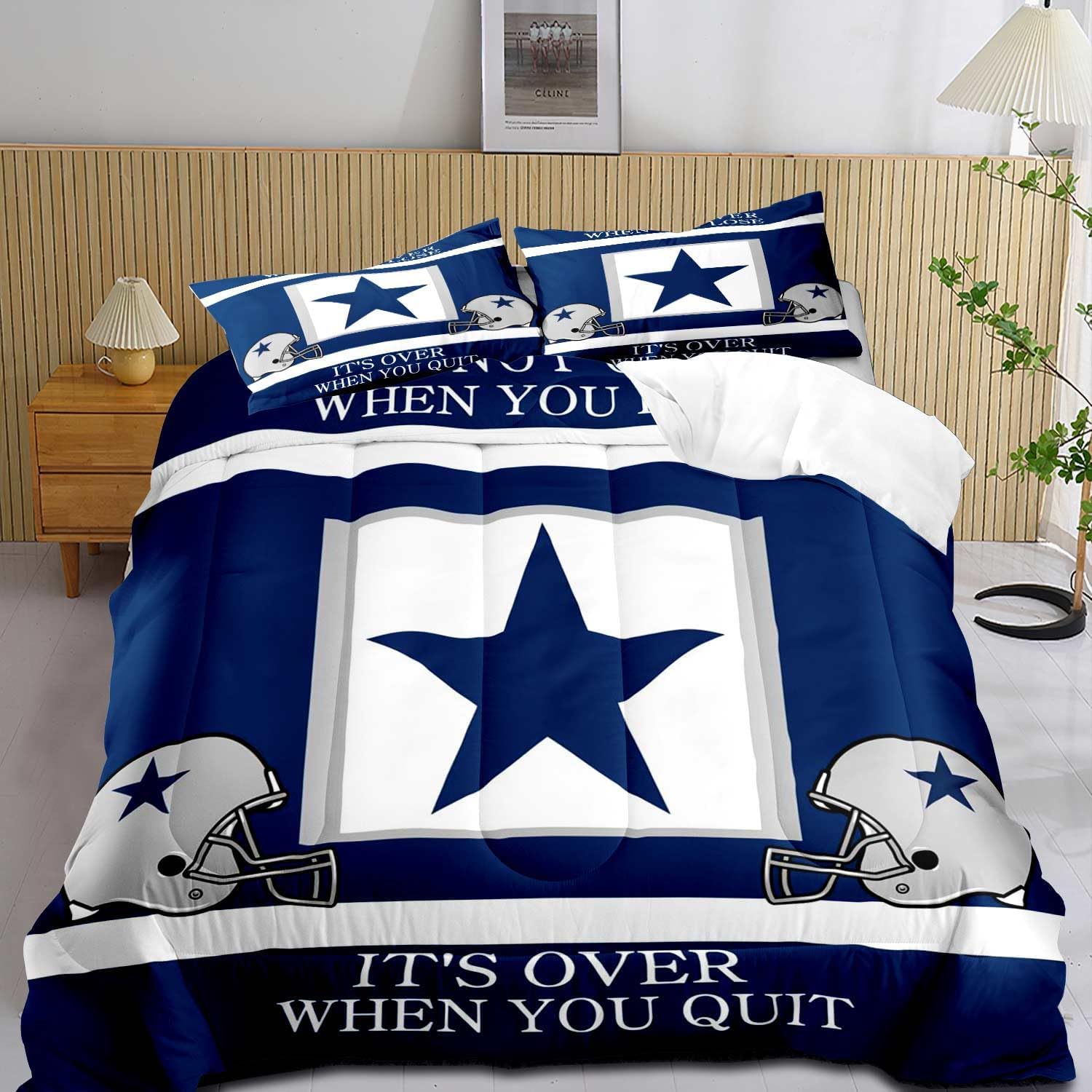 Amazon.com: LUVIVIHOME 2PCS American Football Comforter Set, Twin ...