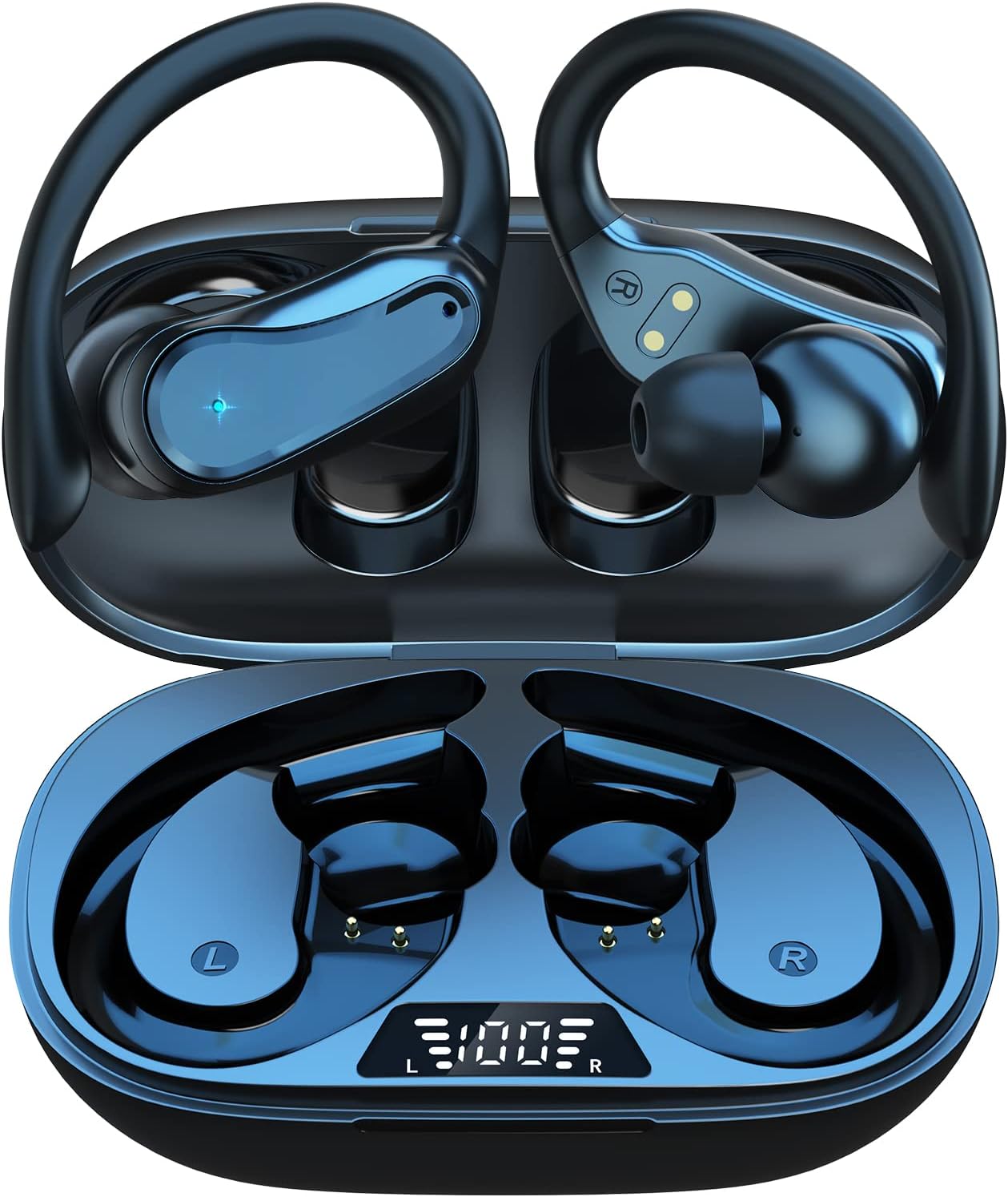 Amazon.com: QTREE intelligence Wireless Earbuds Bluetooth Headphones ...