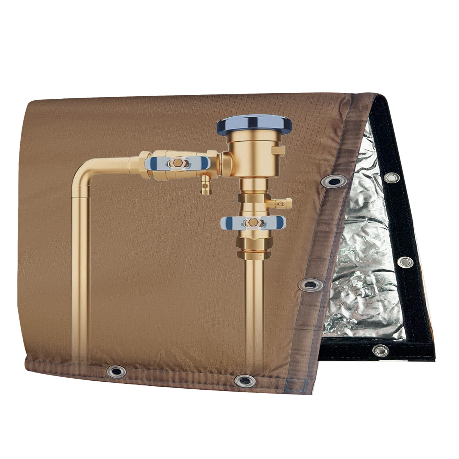 Backflow Preventer Insulated Cover (5˚F) Thick 6-Layer Fabric Pipe ...
