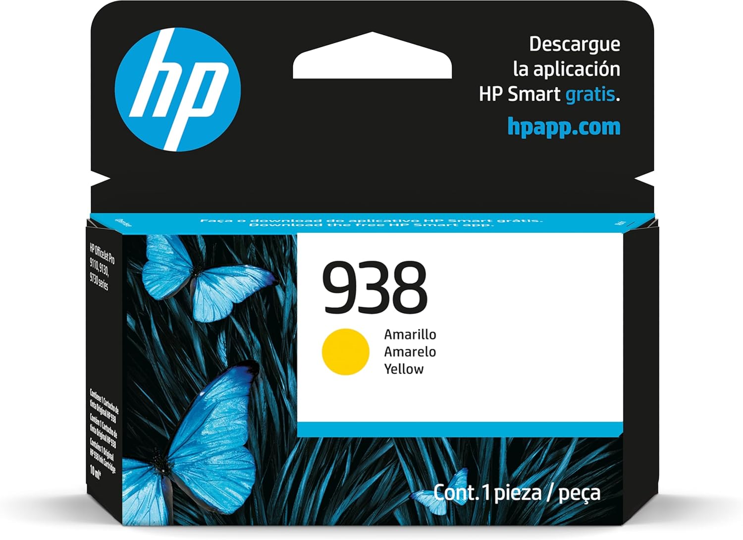 HP 938 Yellow Original Ink Cartridge Cartucho de Tinta : Amazon.com.mx: Electrónicos