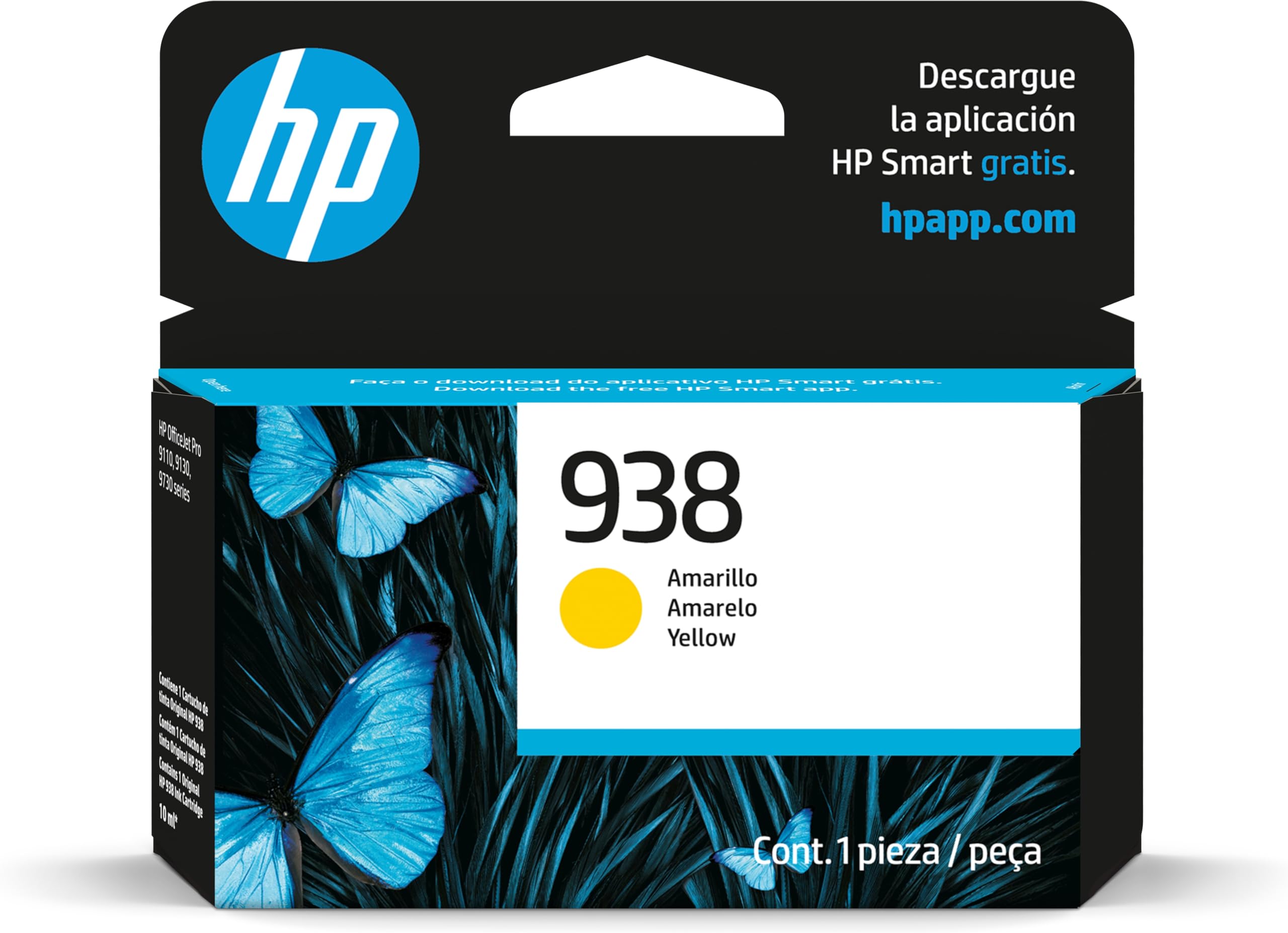 HP 938 Yellow Original Ink Cartridge Cartucho de Tinta : Amazon.com.mx ...
