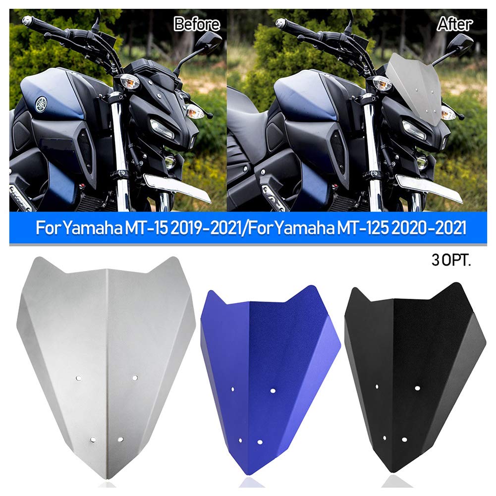 Buy Motorcycle Aluminum Front Headlight Fairing Windshield Windscreen ...
