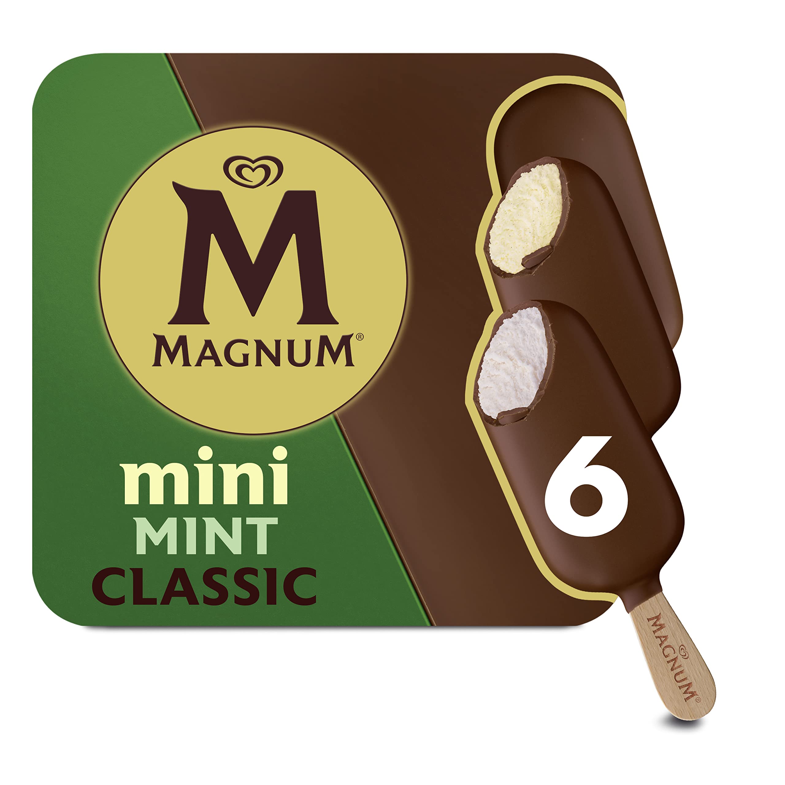 Buy MAGNUMMini Classic & Mint Ice Cream Sticks 6 x 55 ml Online at ...