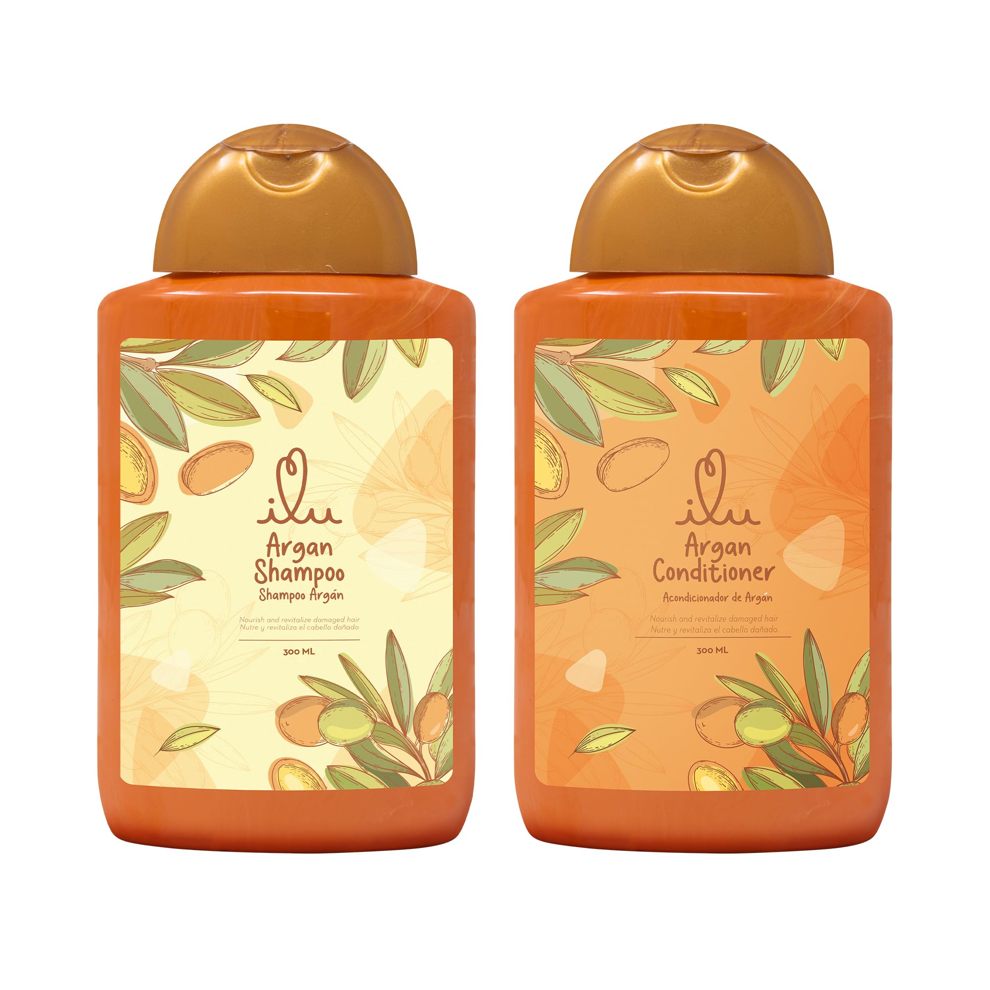 Amazon.com : ILU Argan Shampoo & Conditioner for Hair (300ml each ...