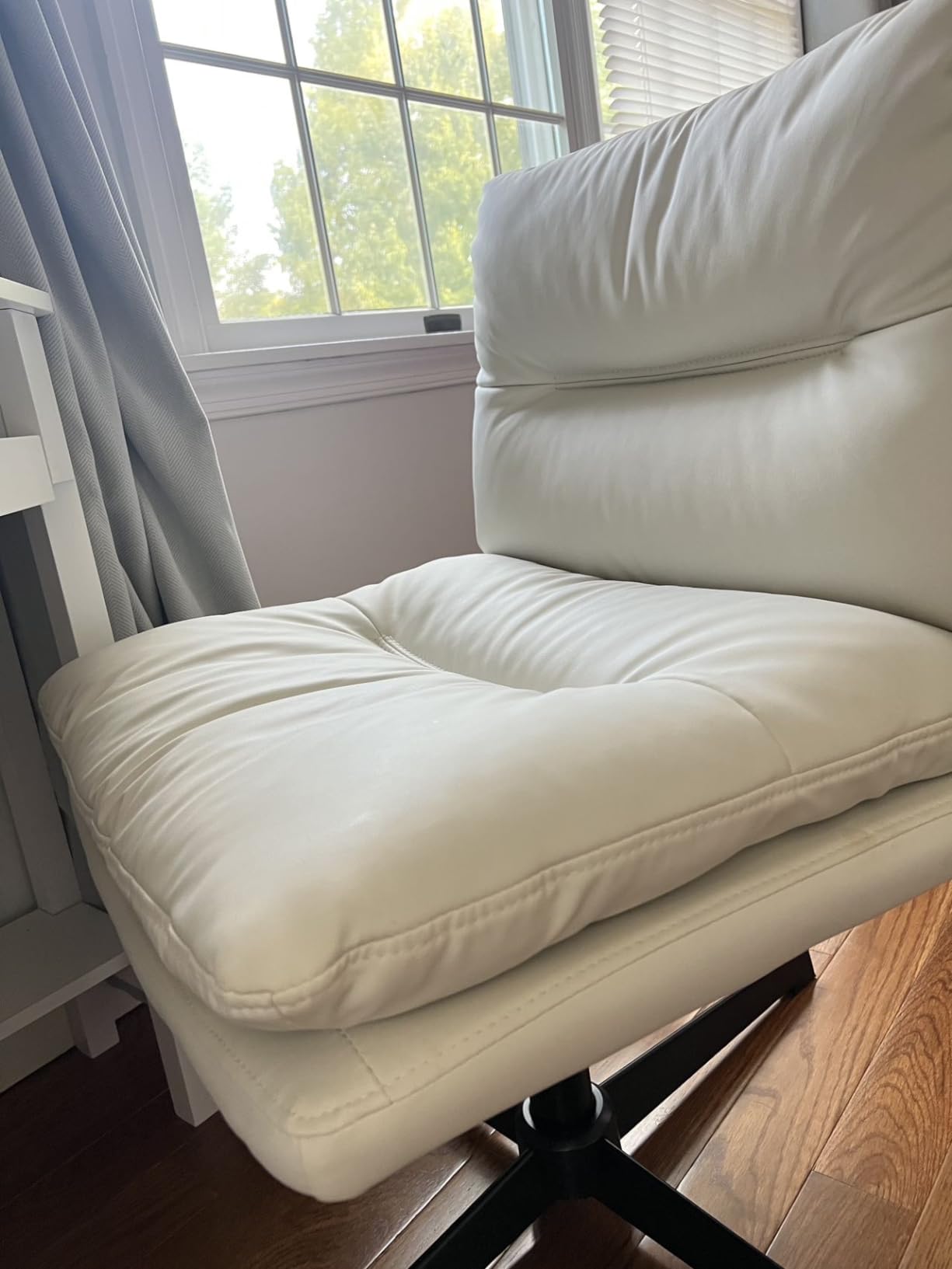 $21/mo - Finance Darkecho Office Chair Armless Desk Chair No Wheels ...