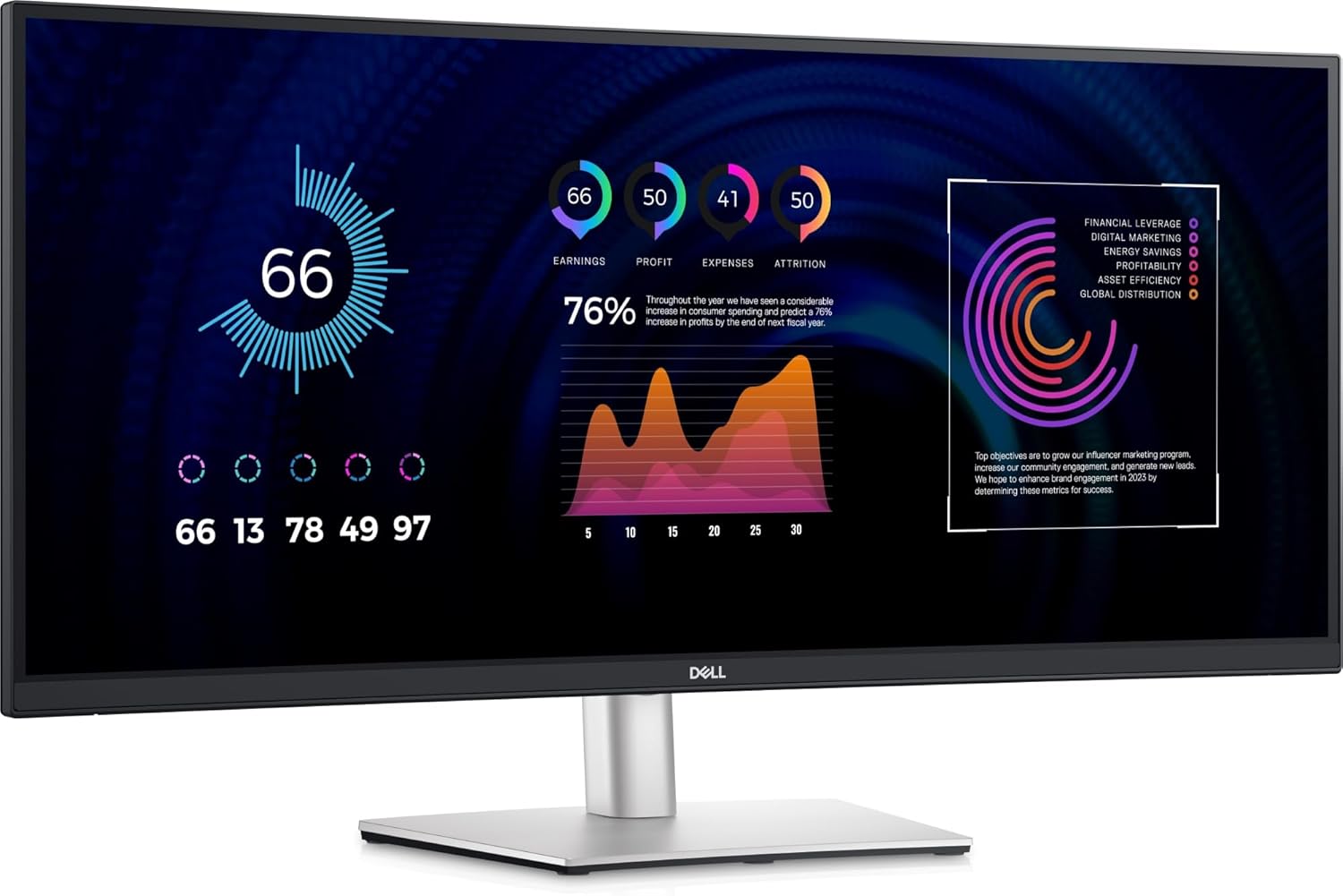 Amazon.com: Dell P3424WE 34" Class UW-QHD Curved Screen LED Monitor ...