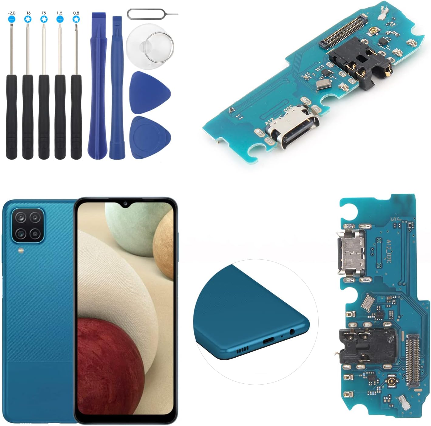 Amazon.com: USB Charging Port for Samsung Galaxy A12 Dock Connector ...