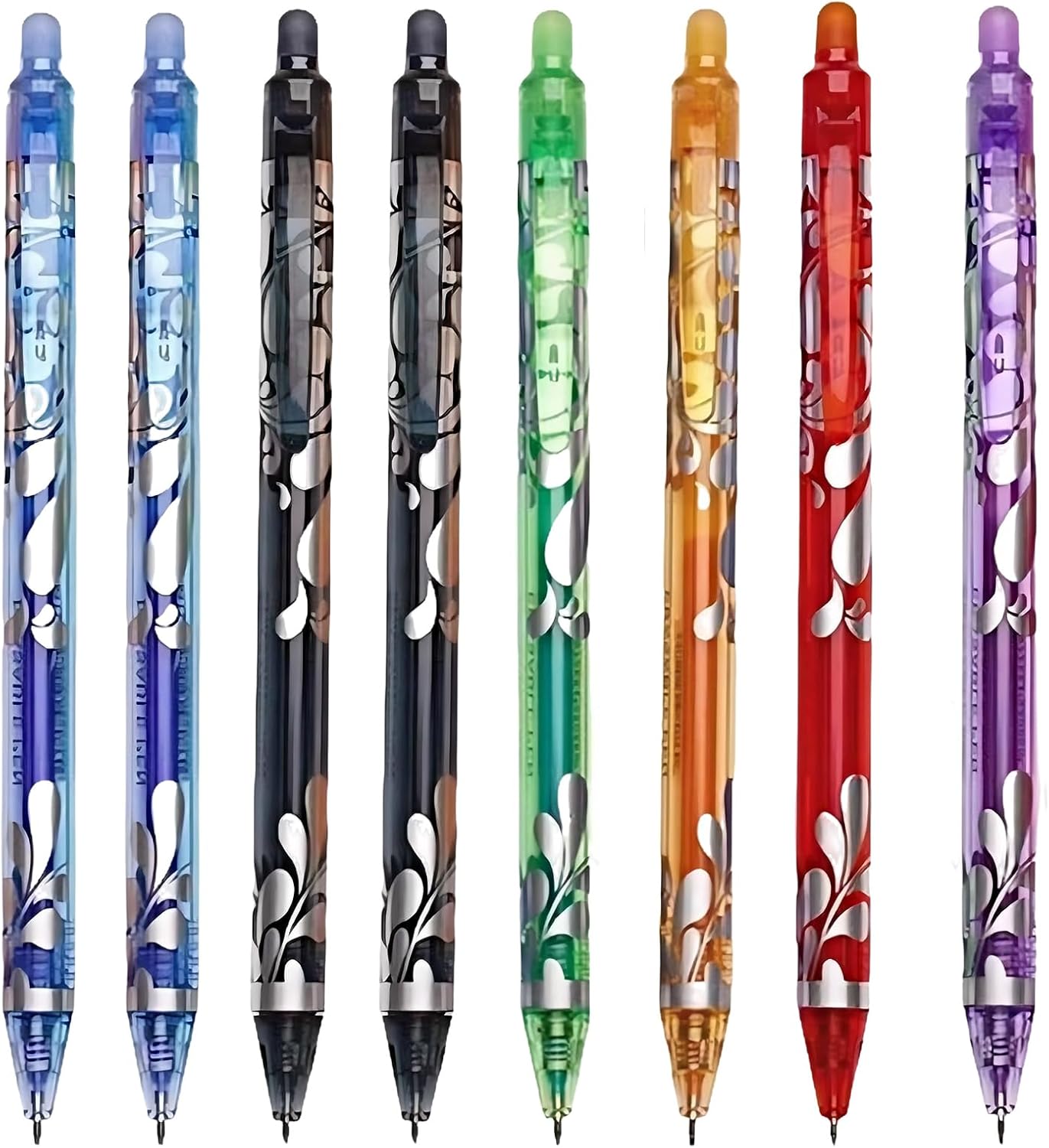 SiumPklay 8 Pcs Click Erasable Pens Set - 0.5mm Fine Tip Erasable Pens ...