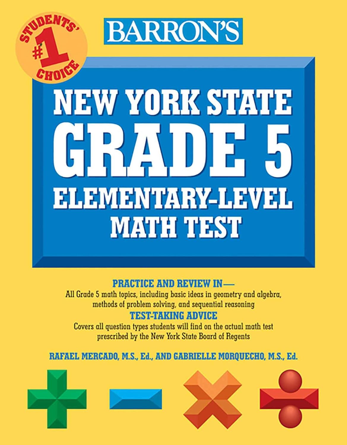 Amazon.com: New York State Grade 5 Math Test (Barron's Test Prep NY ...