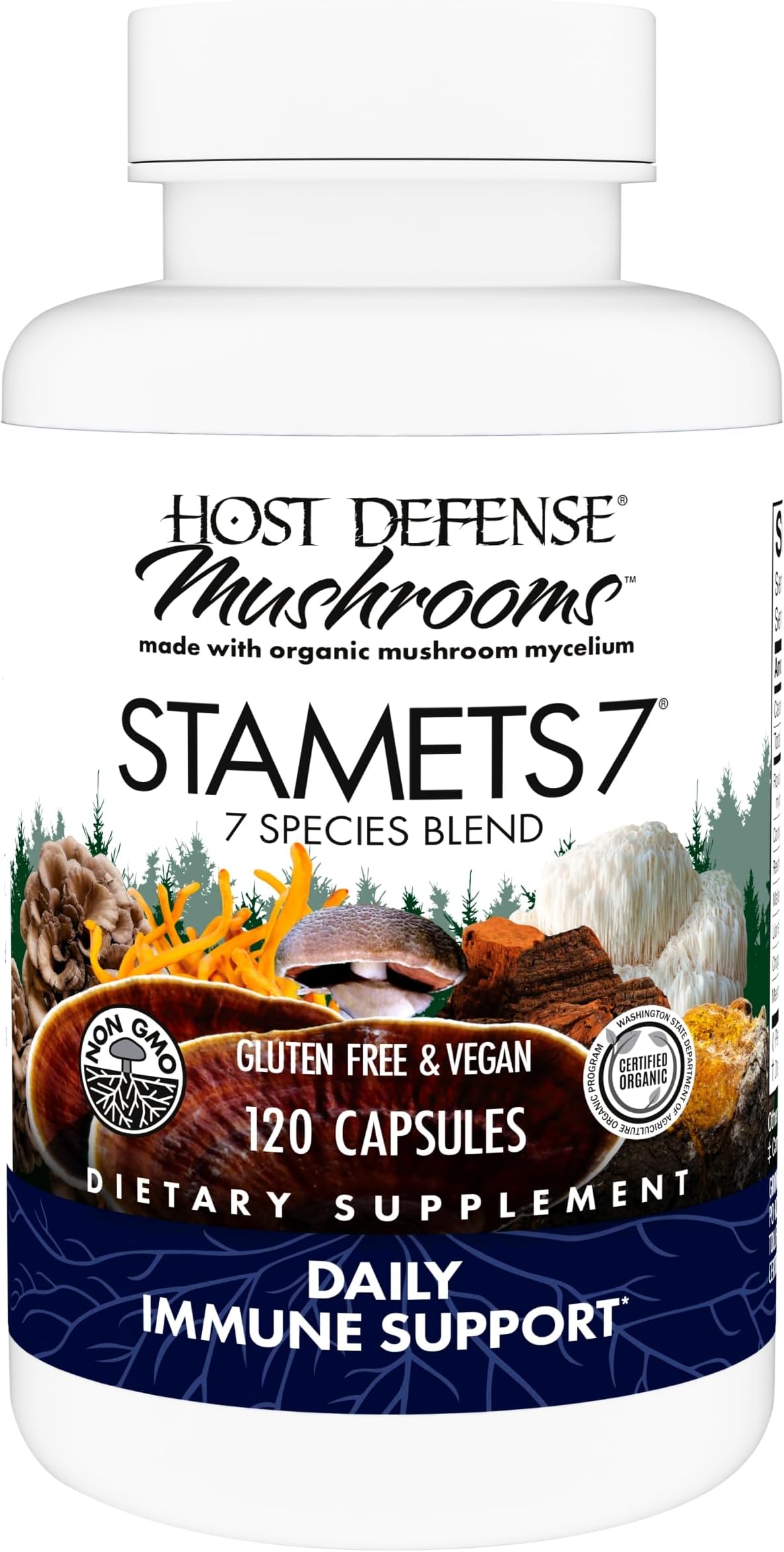 Amazon.com: Host Defense Stamets 7-7 Species Blend - Mushroom ...