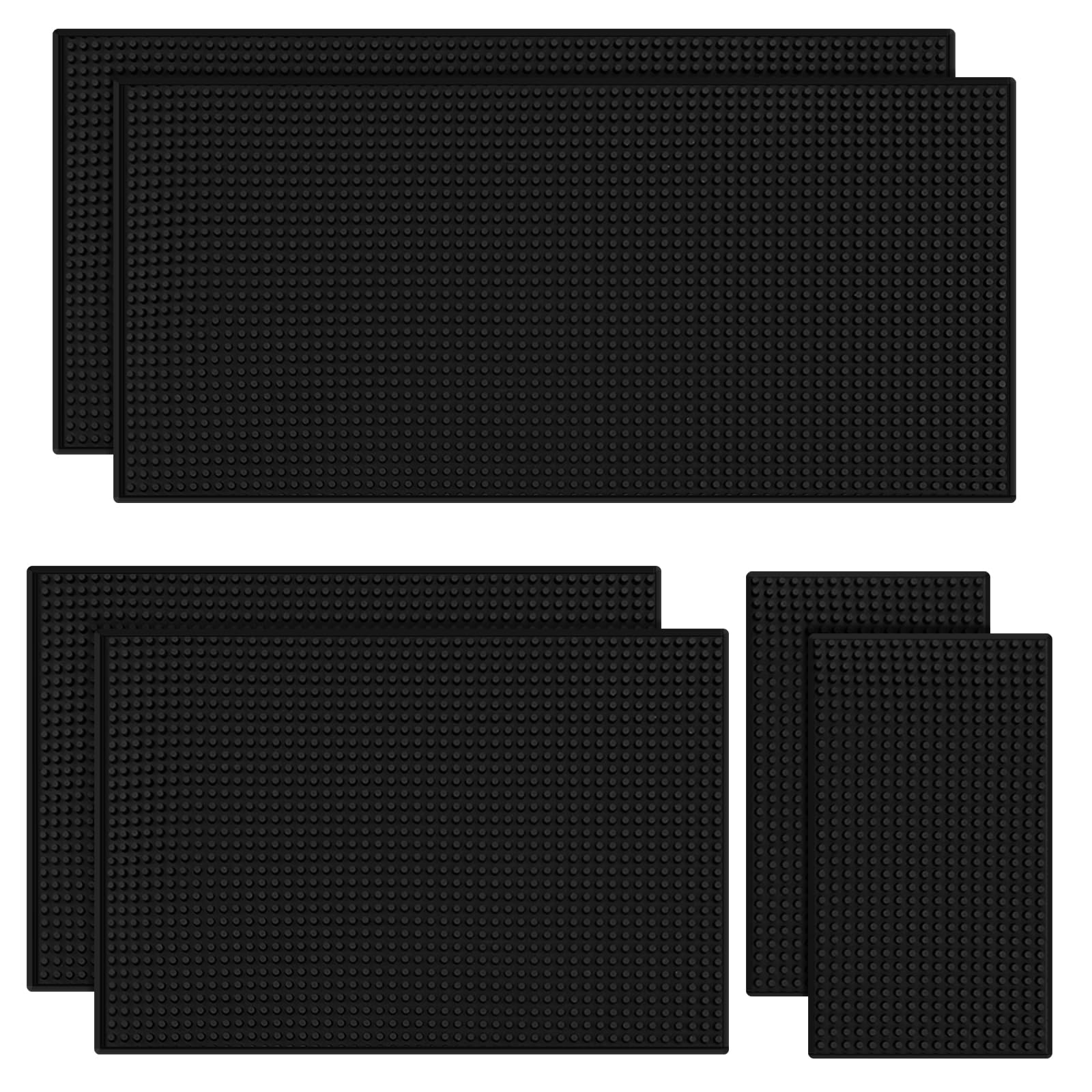 Amazon.com: Tioncy 6 Pcs Bar Mat for Countertop 6" x 12",18" x 12",24 ...