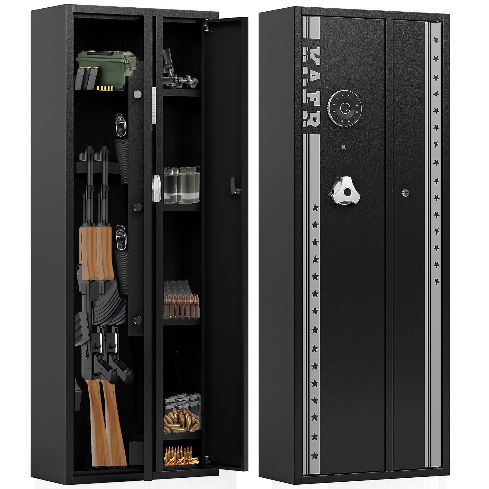 Amazon.com: KAER [ 2024 New 3-5 Gun Safe,Gun Safes for Home Rifle and ...