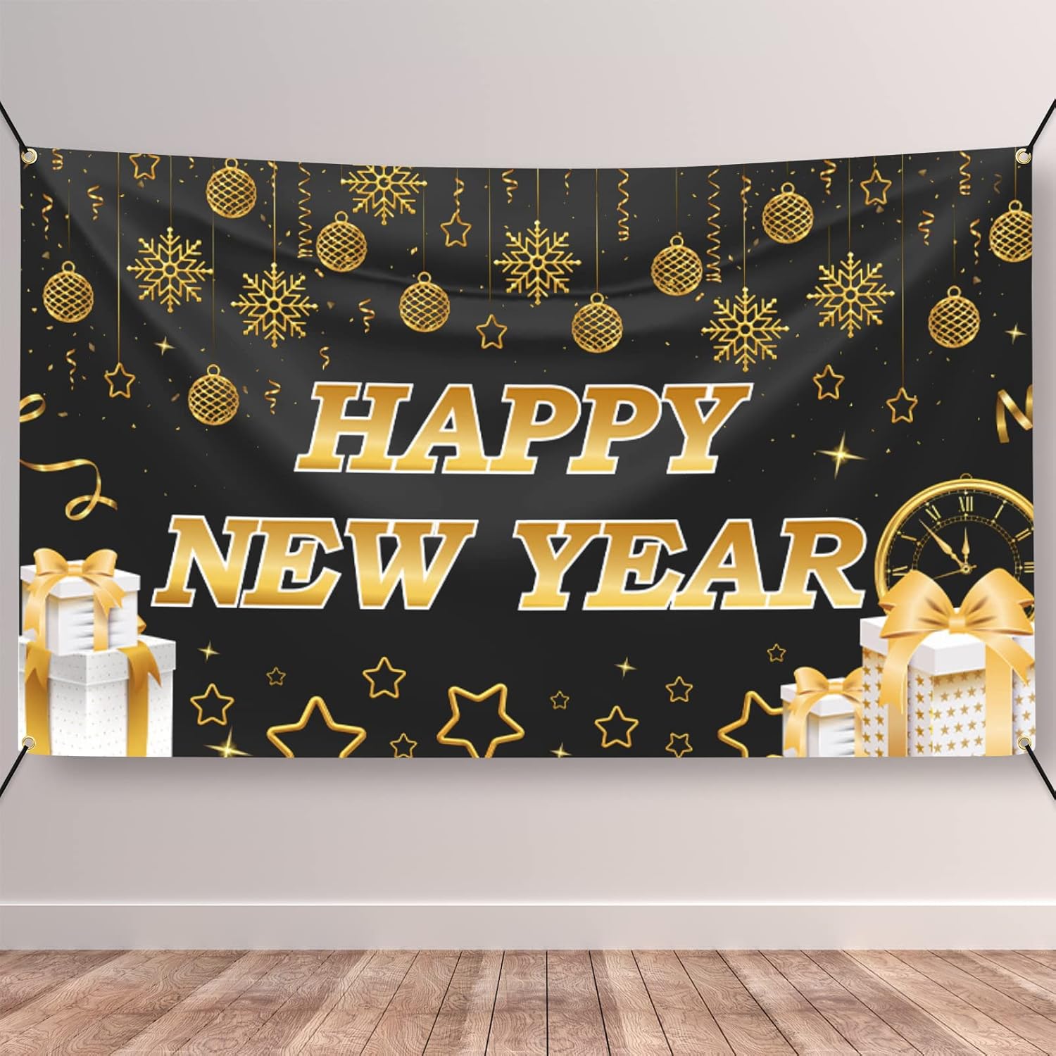 Amazon.com : 2024 Happy New Year Banner, 71×43 Inch Extra Large New ...