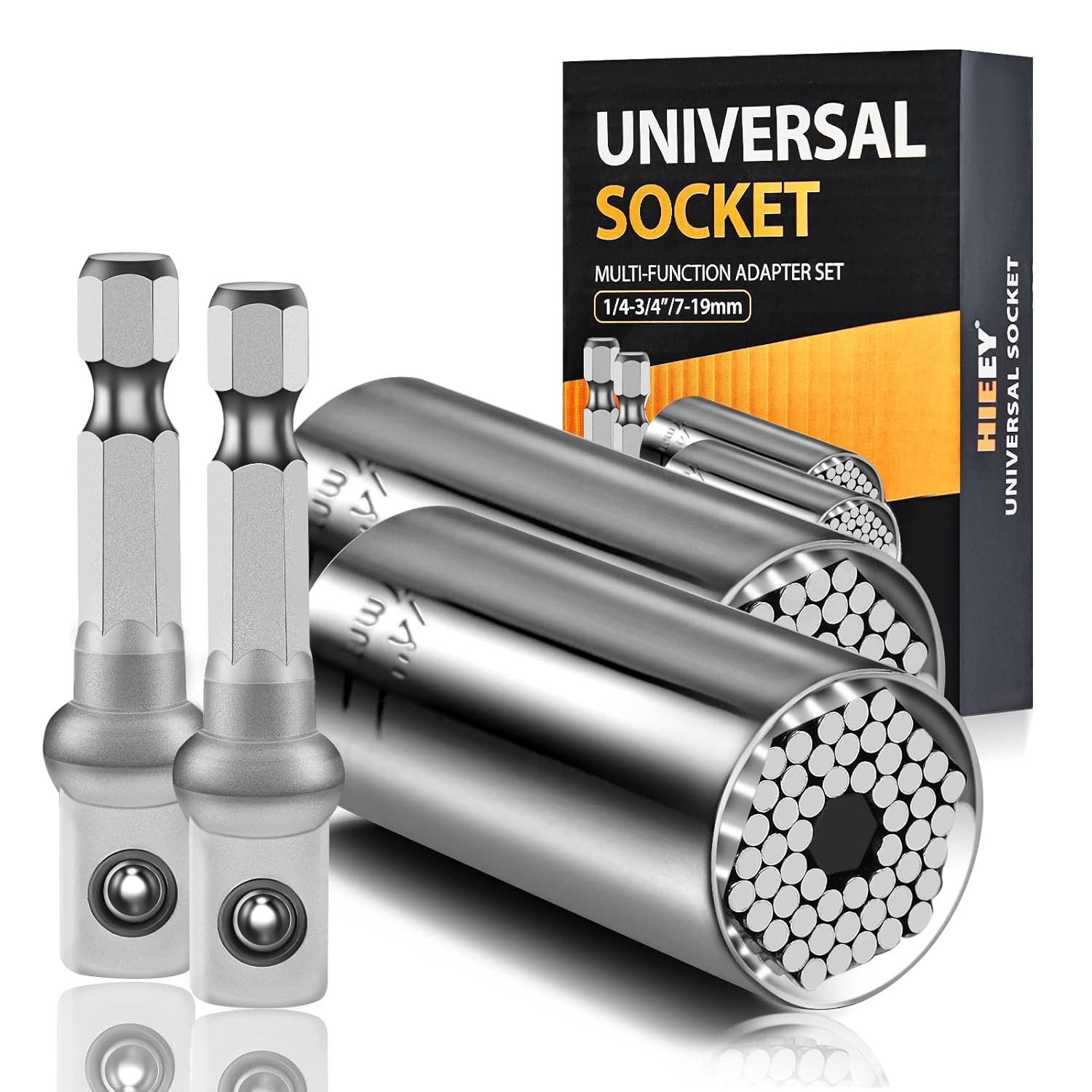 HIEEY 4 Pieces Universal Socket, Presents for Men, Supersocket Tool for ...