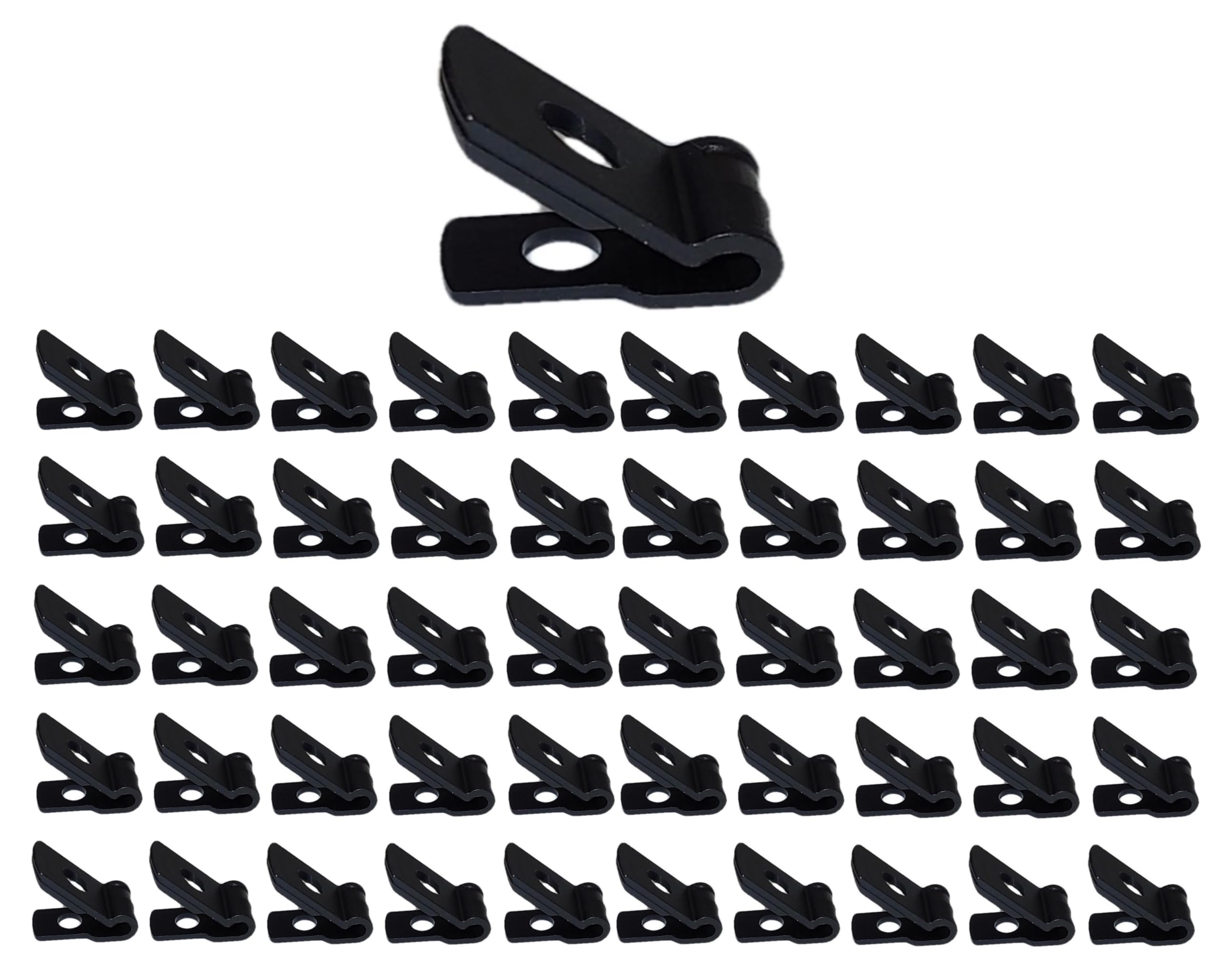 Amazon.com: Secure 100-Pack 1/8" Black UV-Resistant Nylon Cable Clamps ...