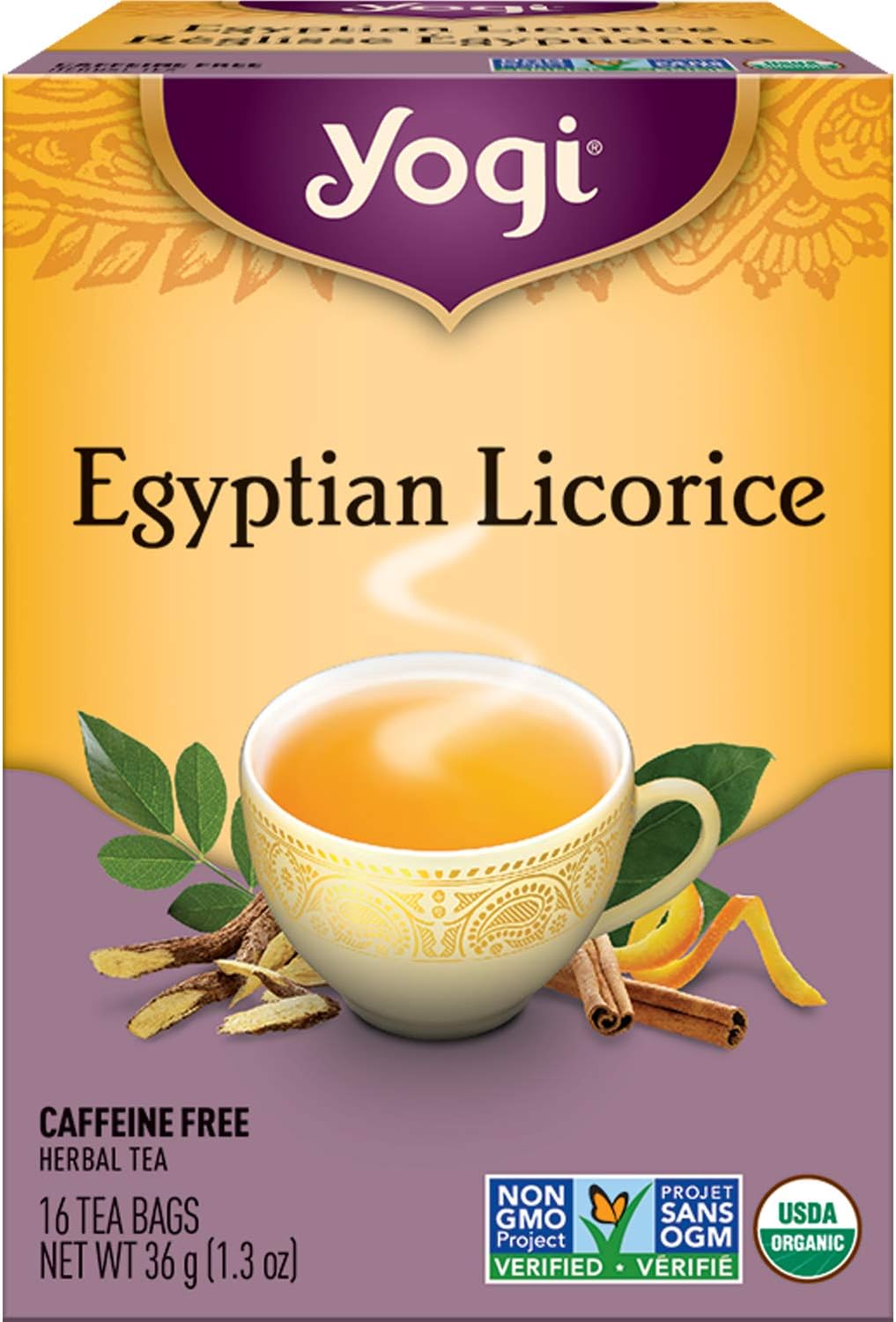 Yogi Tea - Egyptian Licorice Tea (3 Pack) - Herbal Tea with Licorice ...