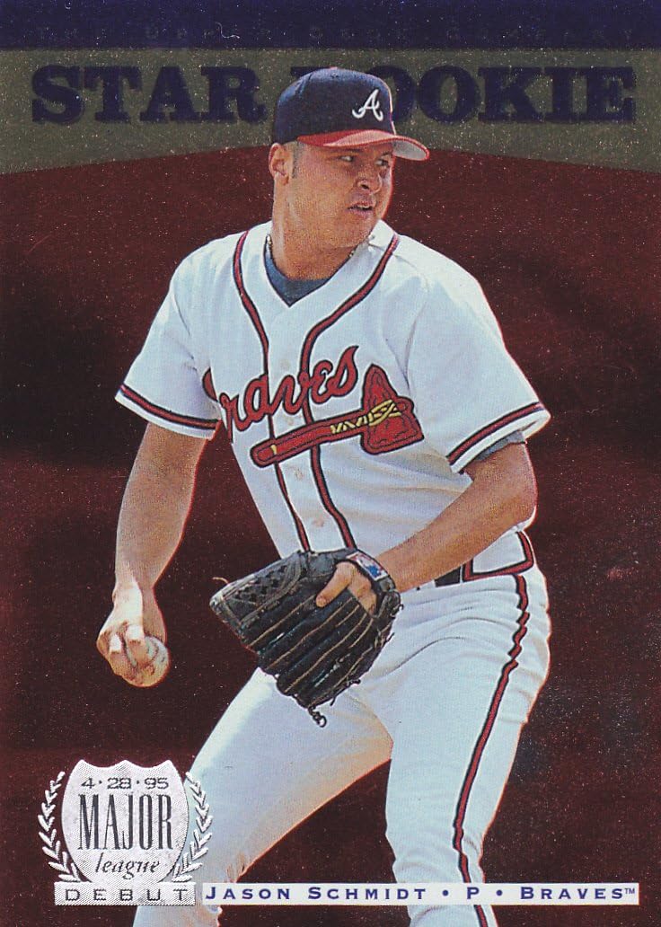 Amazon.com: 1996 UPPER DECK JASON SCHMIDT RC ROOKIE CARD : Sports ...
