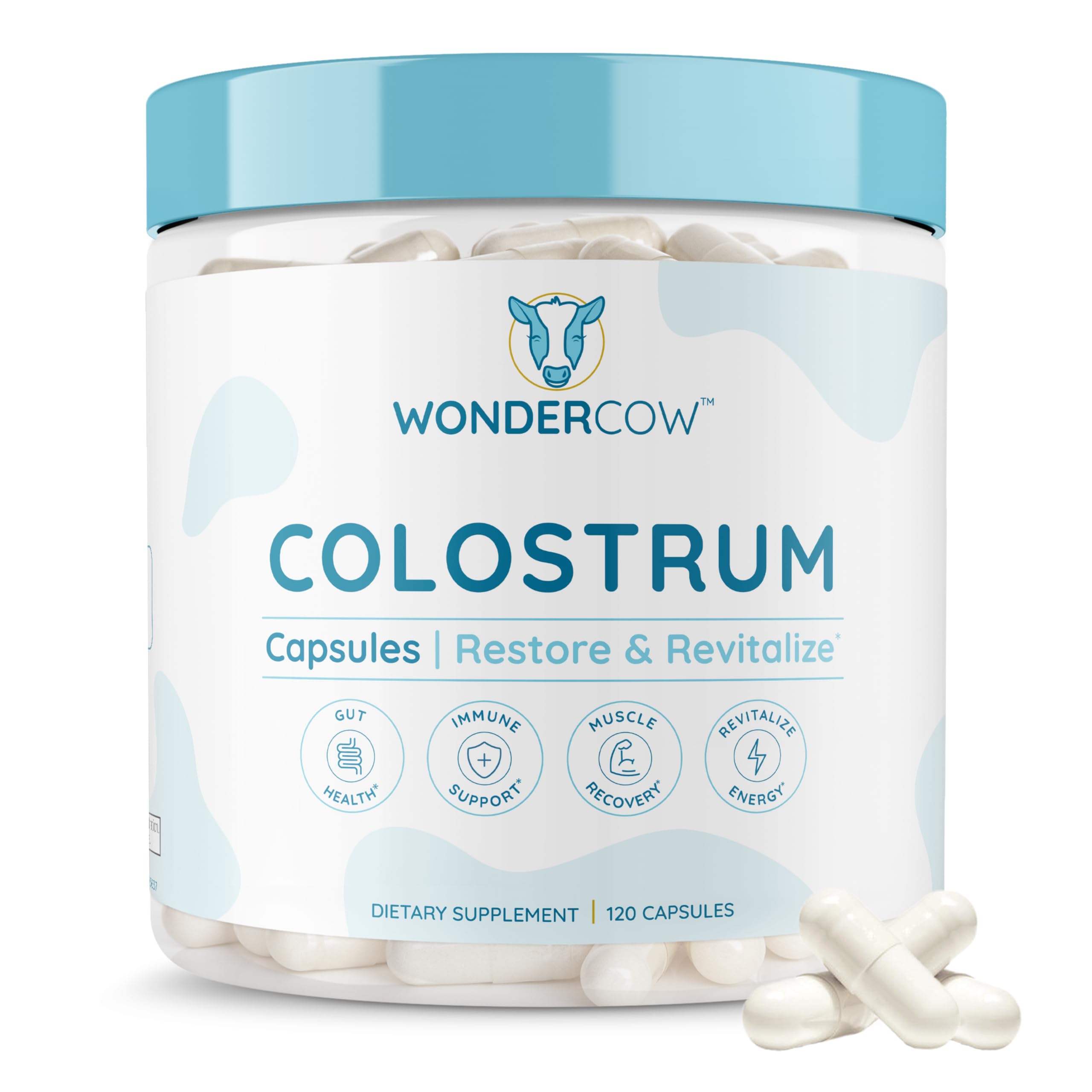 Amazon.com : WONDERCOW Colostrum Capsules Supplement for Gut Health ...