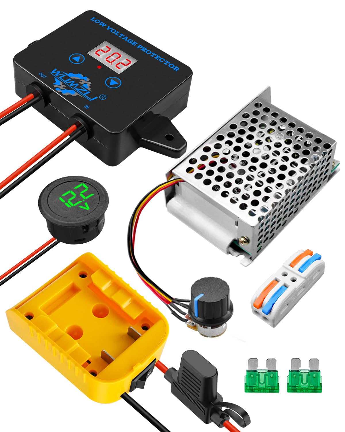 Snapklik.com : Power Wheel Battery Adapter Converter Kit Fit For DeWalt ...