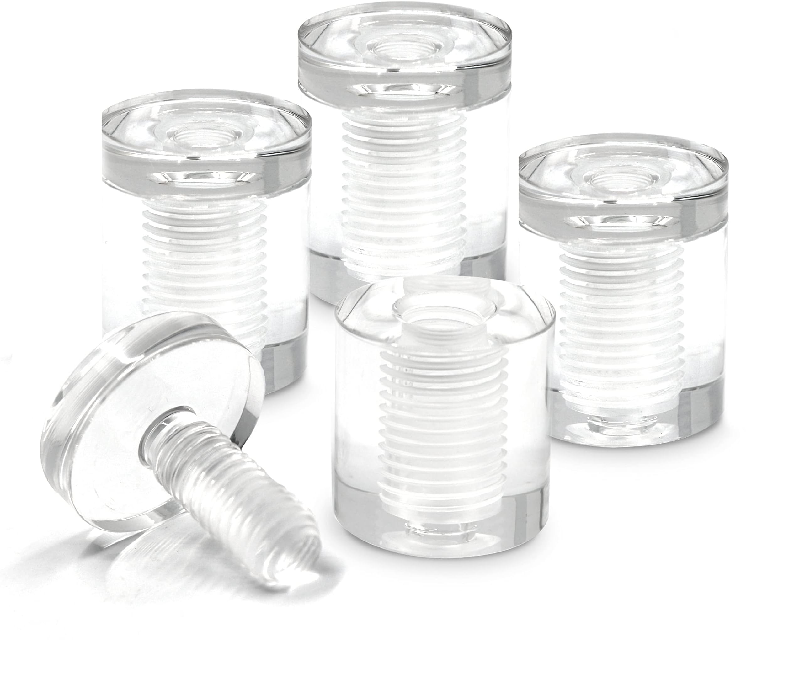 Amazon.com : Clear Acrylic Display Sign Standoff Screws 25mm x 25mm ...