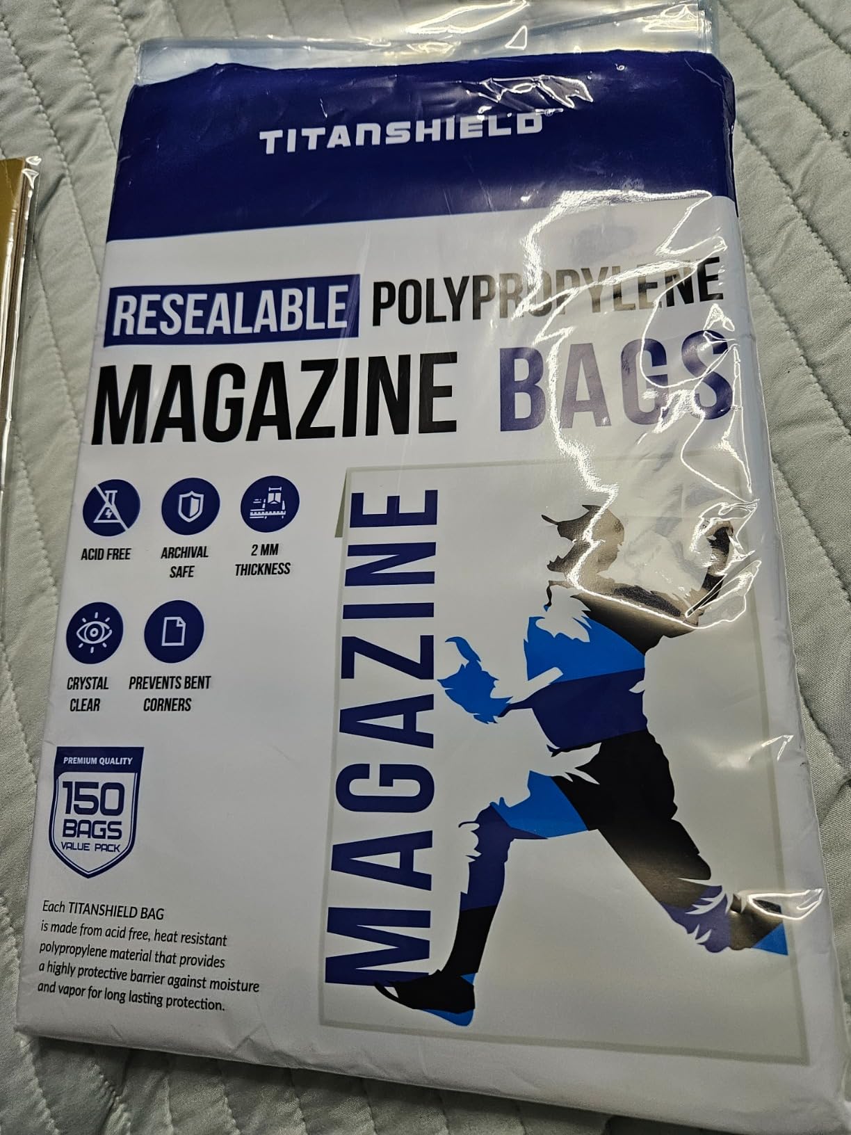 Amazon.com: TitanShield Resealable Magazine Bags 8-3/4" X 11-1/8" with ...