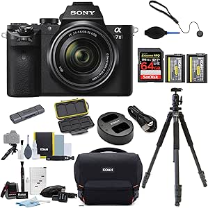 Amazon.com : Sony Alpha a7II Mirrorless Digital Camera with 28-70mm Lens, 60-Inch Tripod, Bag ...