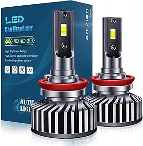 KOOMTOOM Upgraded 4300K H8 LED Bulbs/Headlight Bulbs with Canbus Error ...